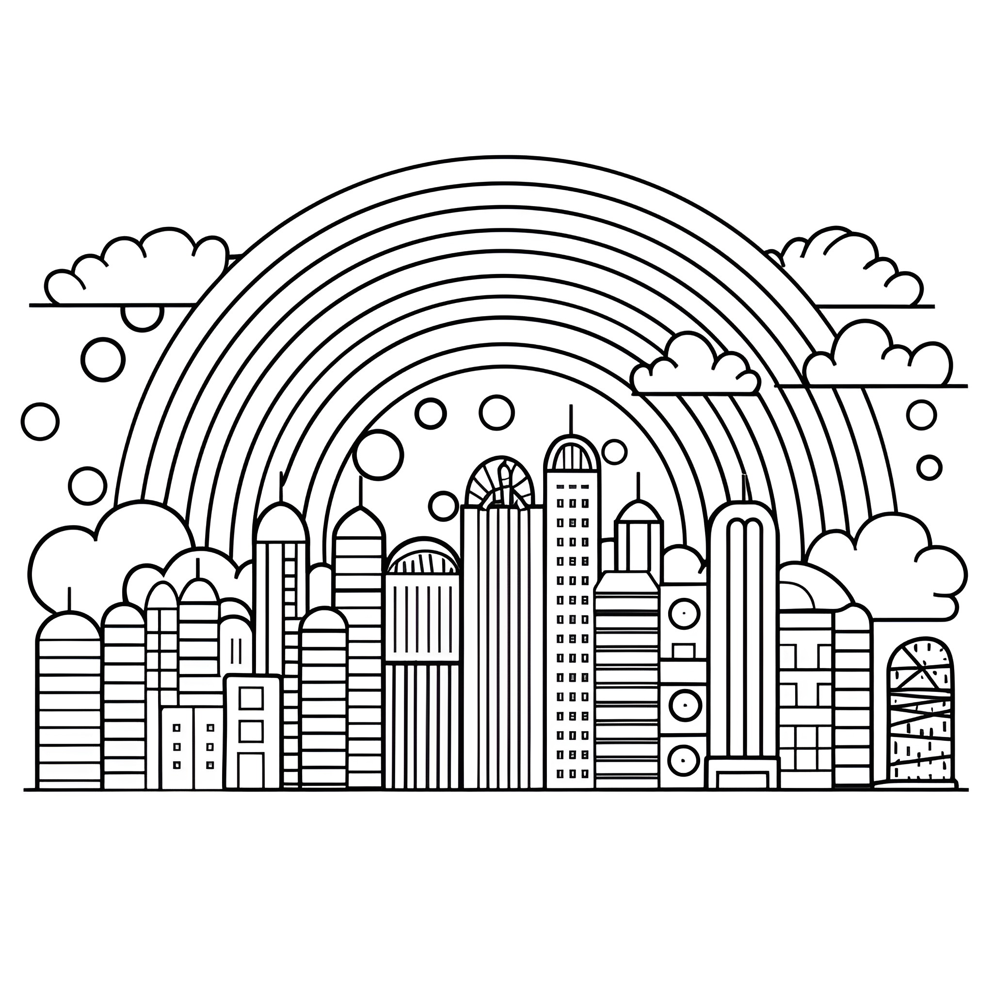 Best Rainbow Coloring Pages (Free Printable PDF)