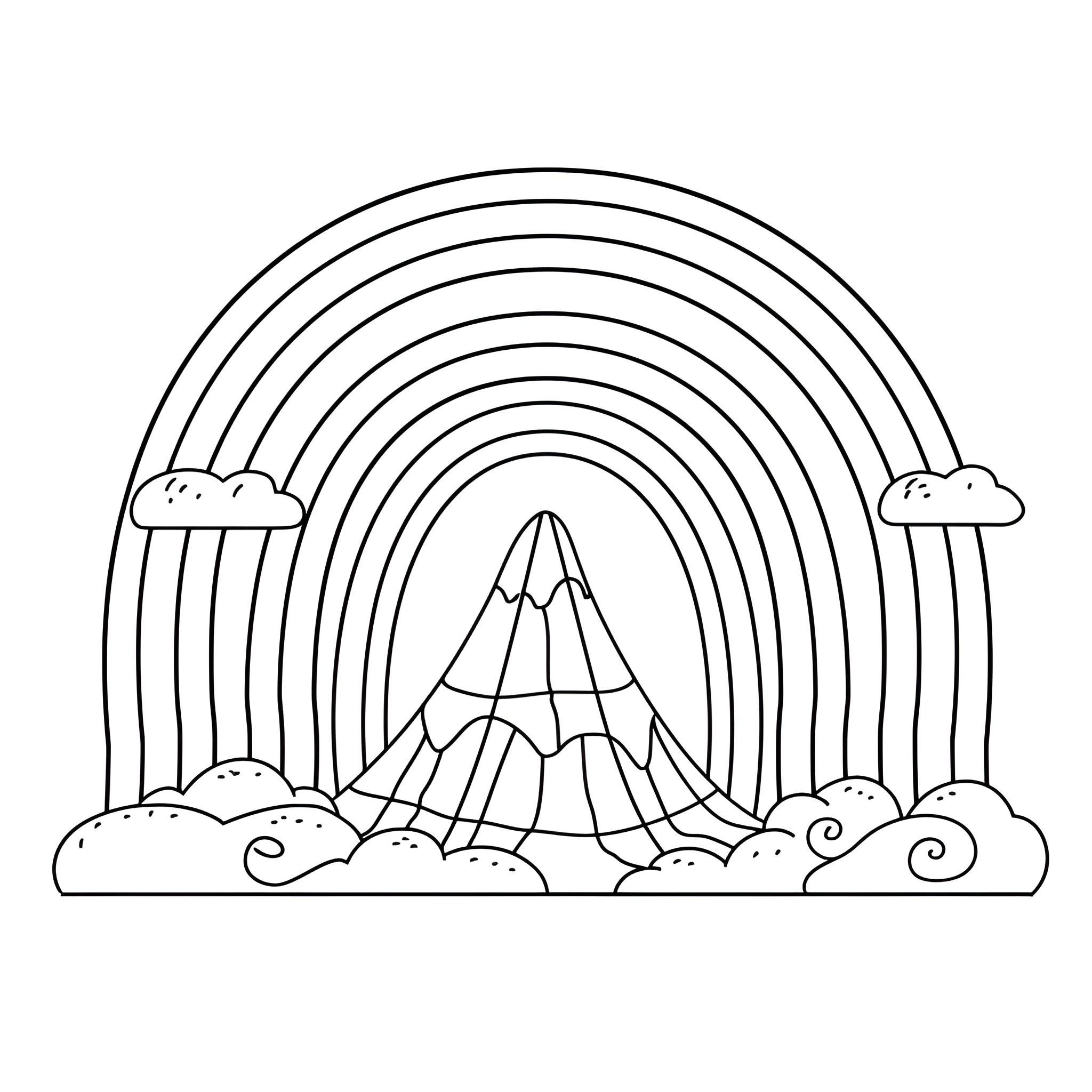 107 Best Rainbow Coloring Pages (Free Printable PDFs)