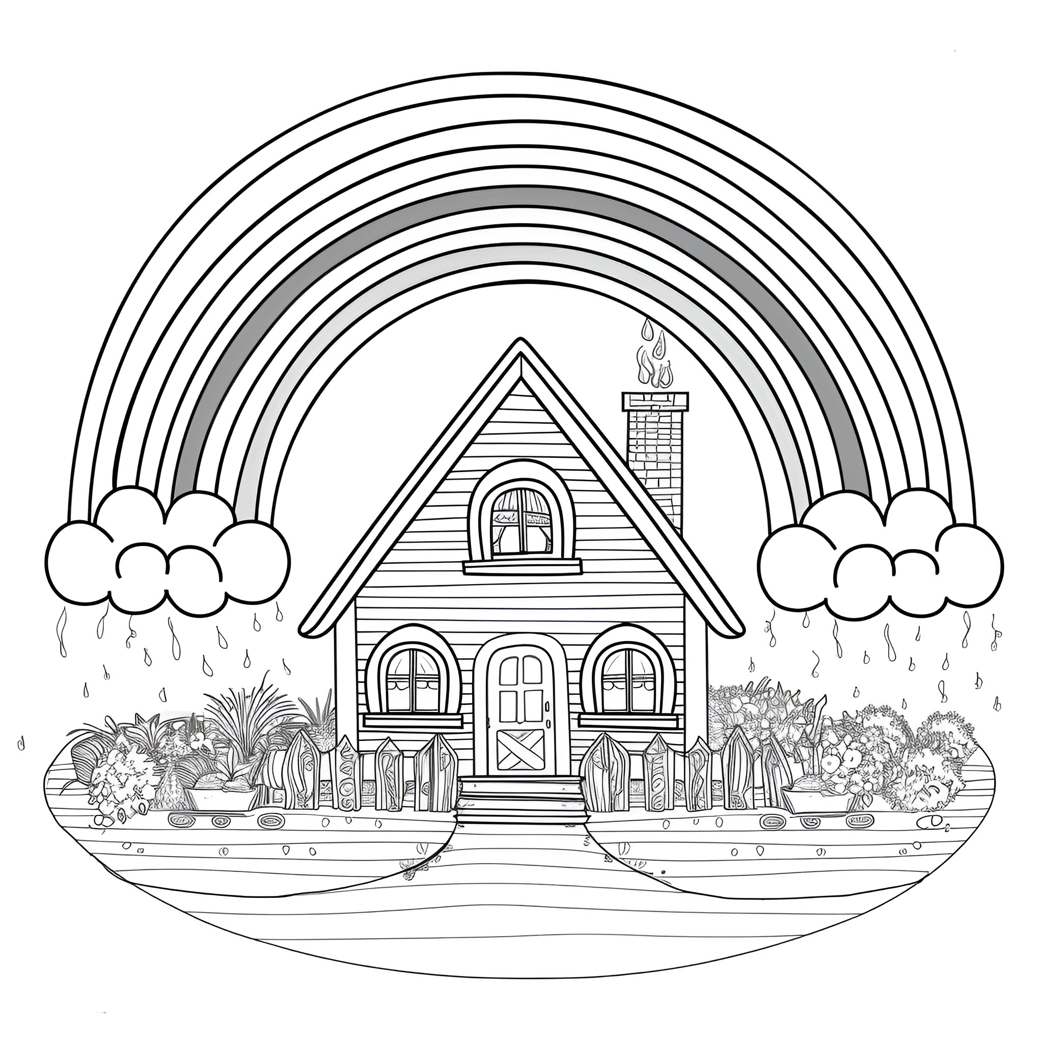 Best Rainbow Coloring Pages (Free Printable PDF)