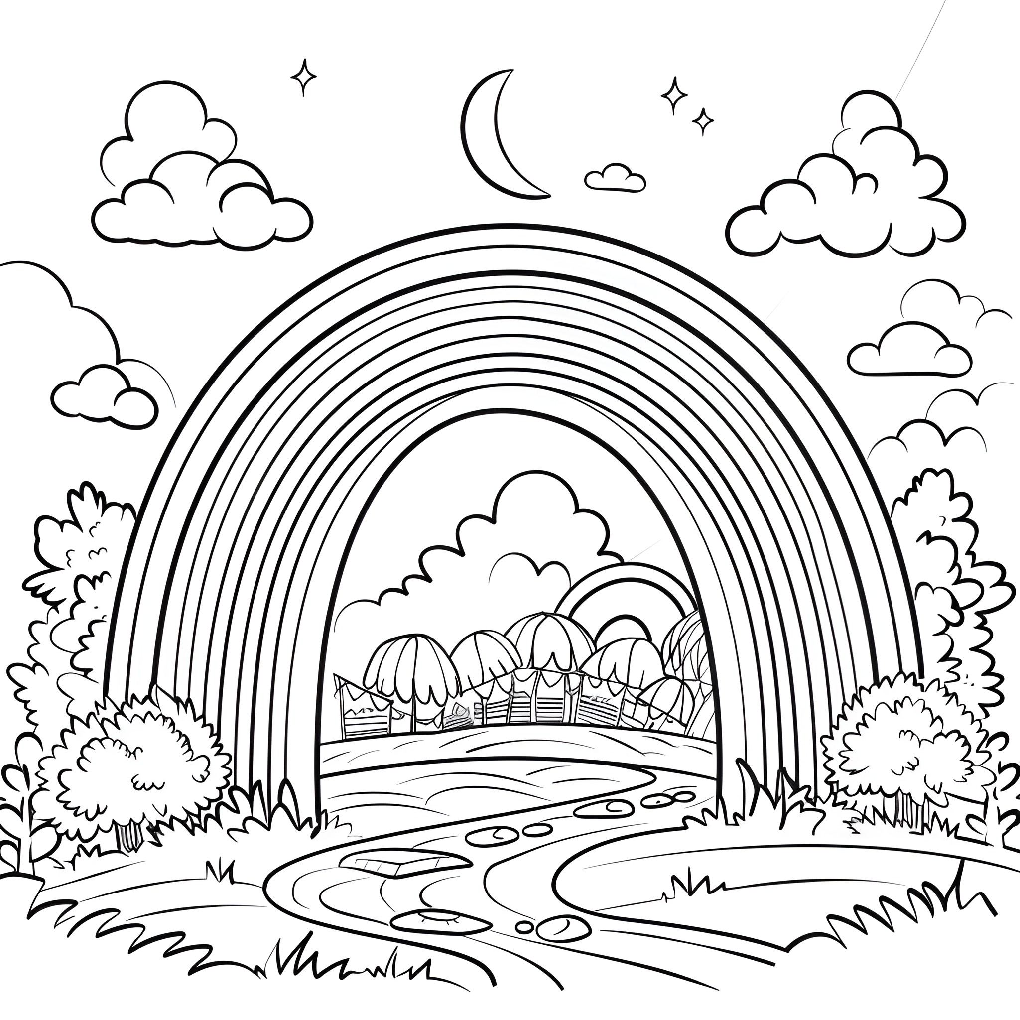 Best Rainbow Coloring Pages (Free Printable PDF)