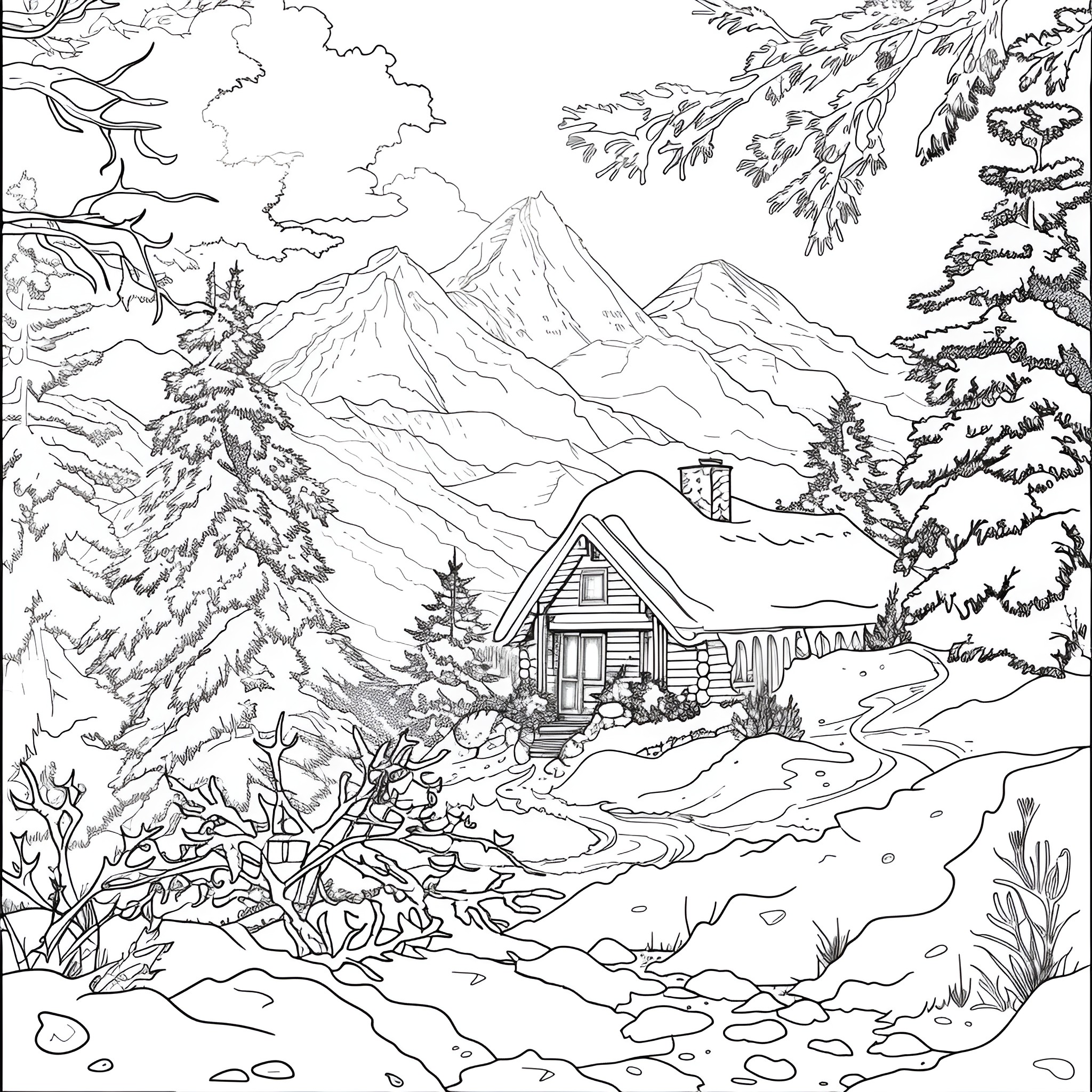 Best Winter Coloring Pages (Free Printable PDF)