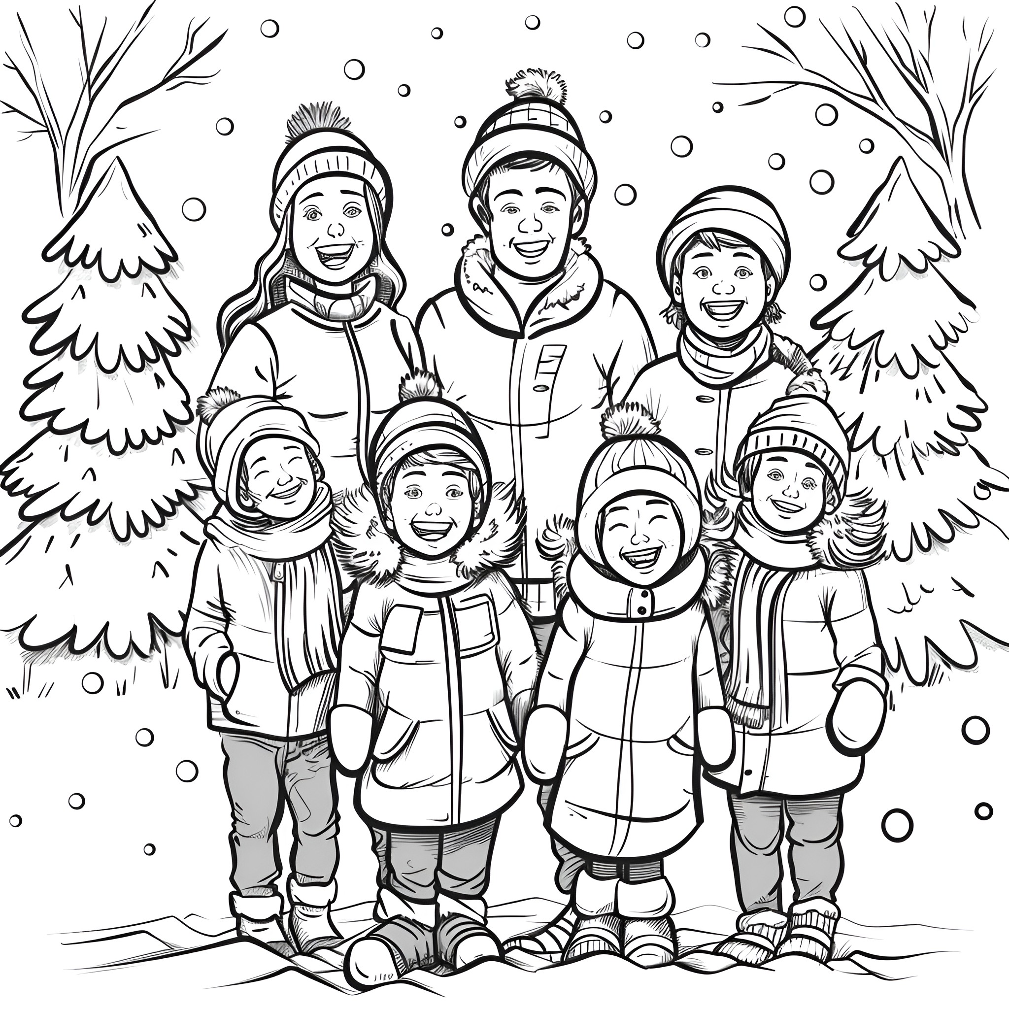 Best Winter Coloring Pages (Free Printable PDF)