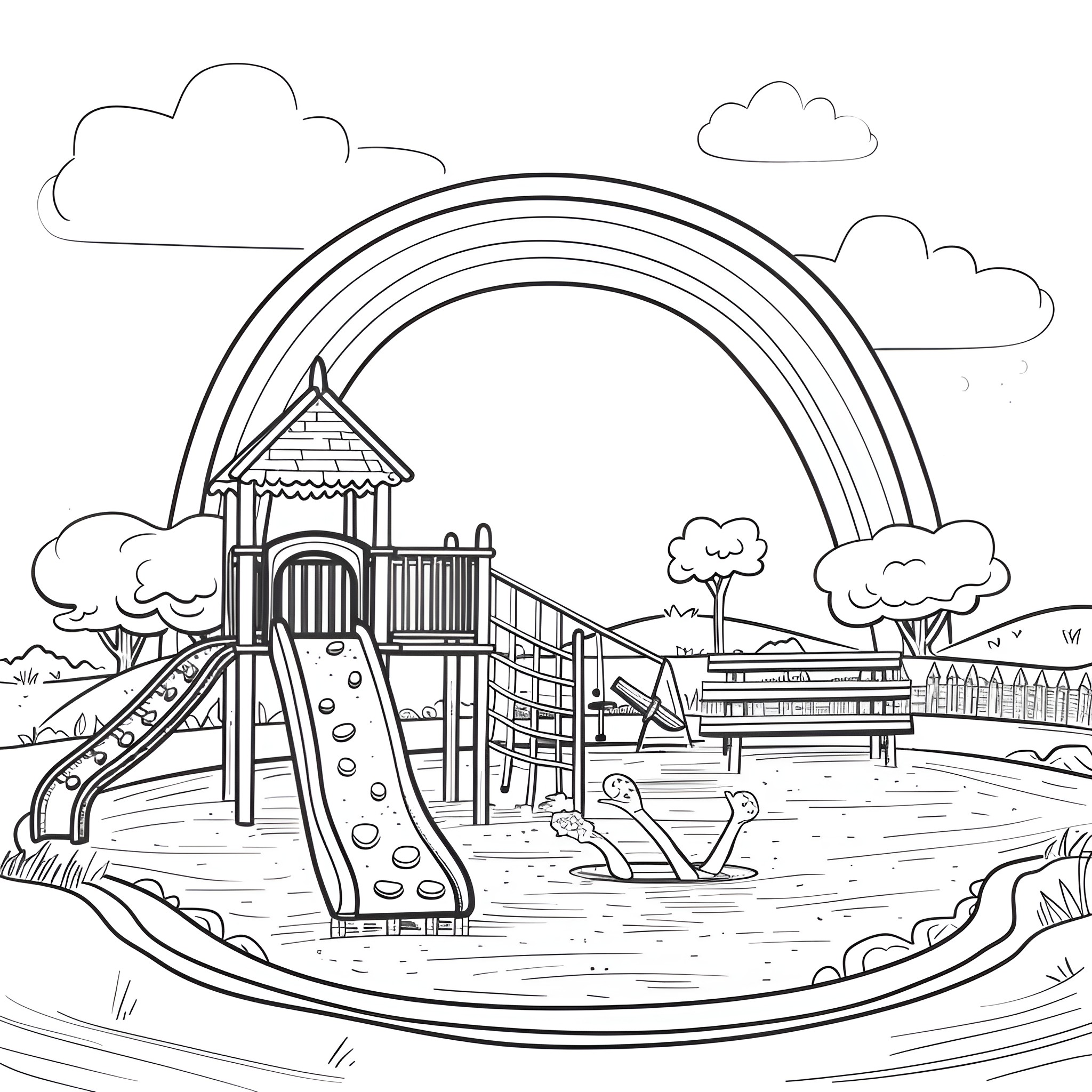 Best Rainbow Coloring Pages (Free Printable PDF)