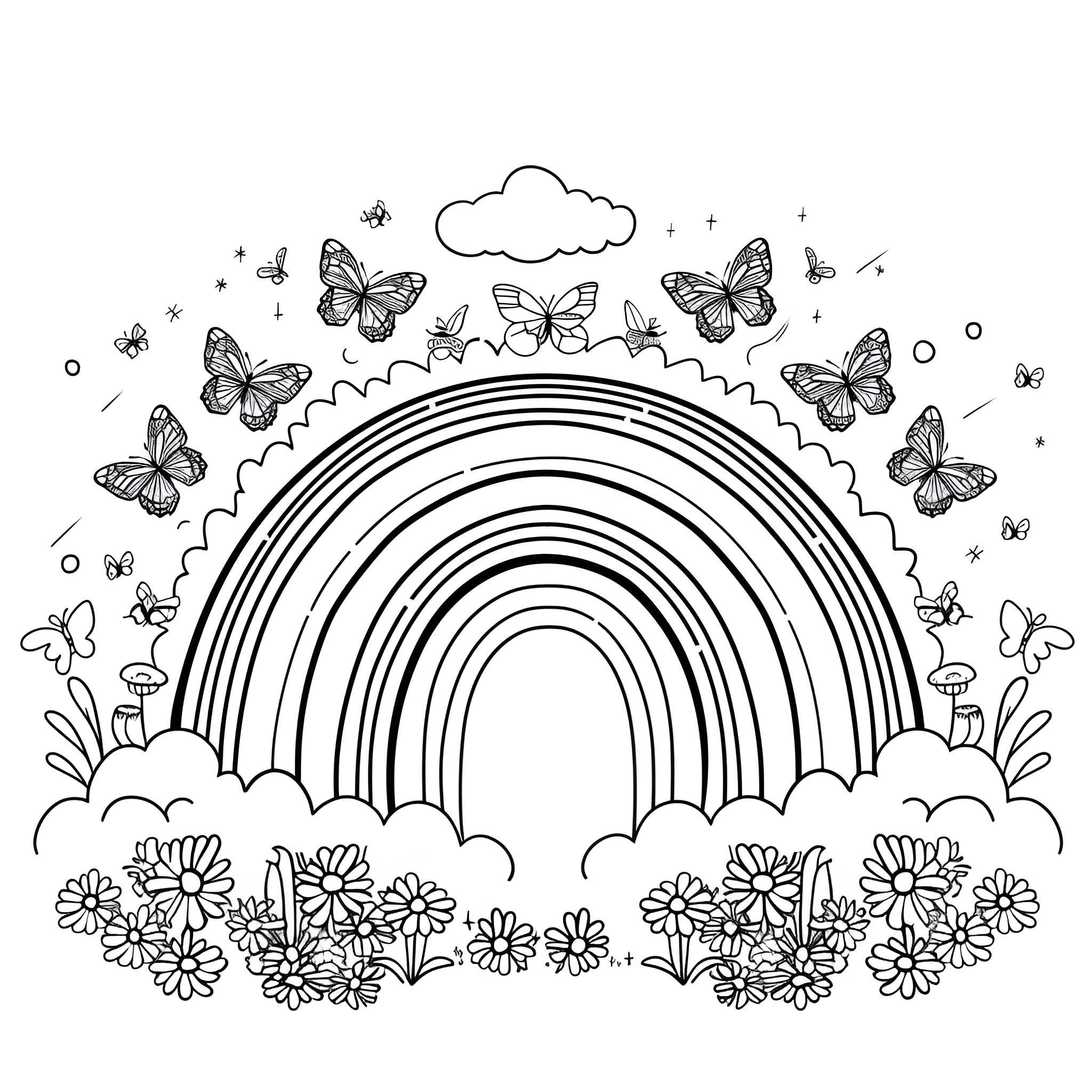 107 Best Rainbow Coloring Pages (Free Printable PDFs)