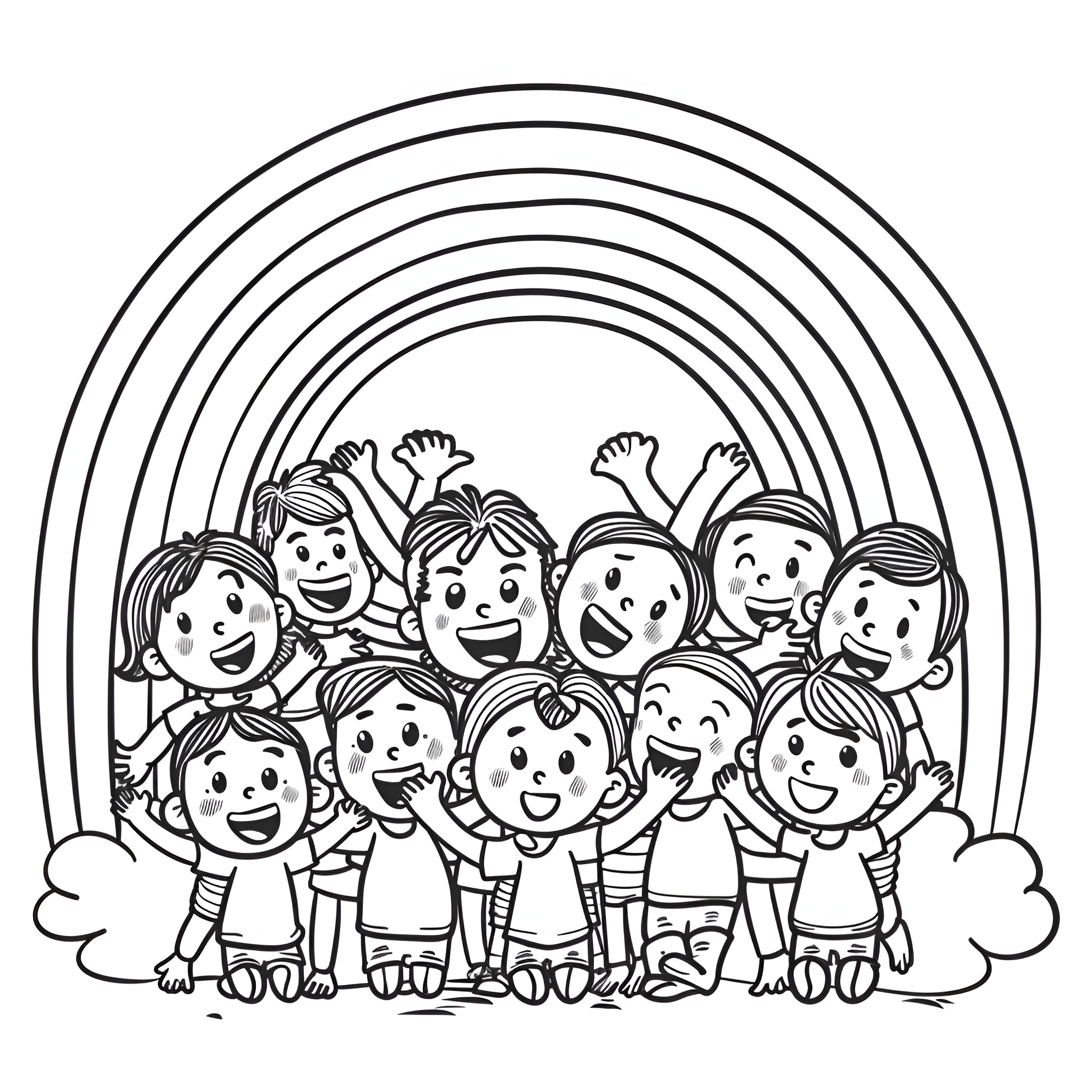 Best Rainbow Coloring Pages (Free Printable PDF)