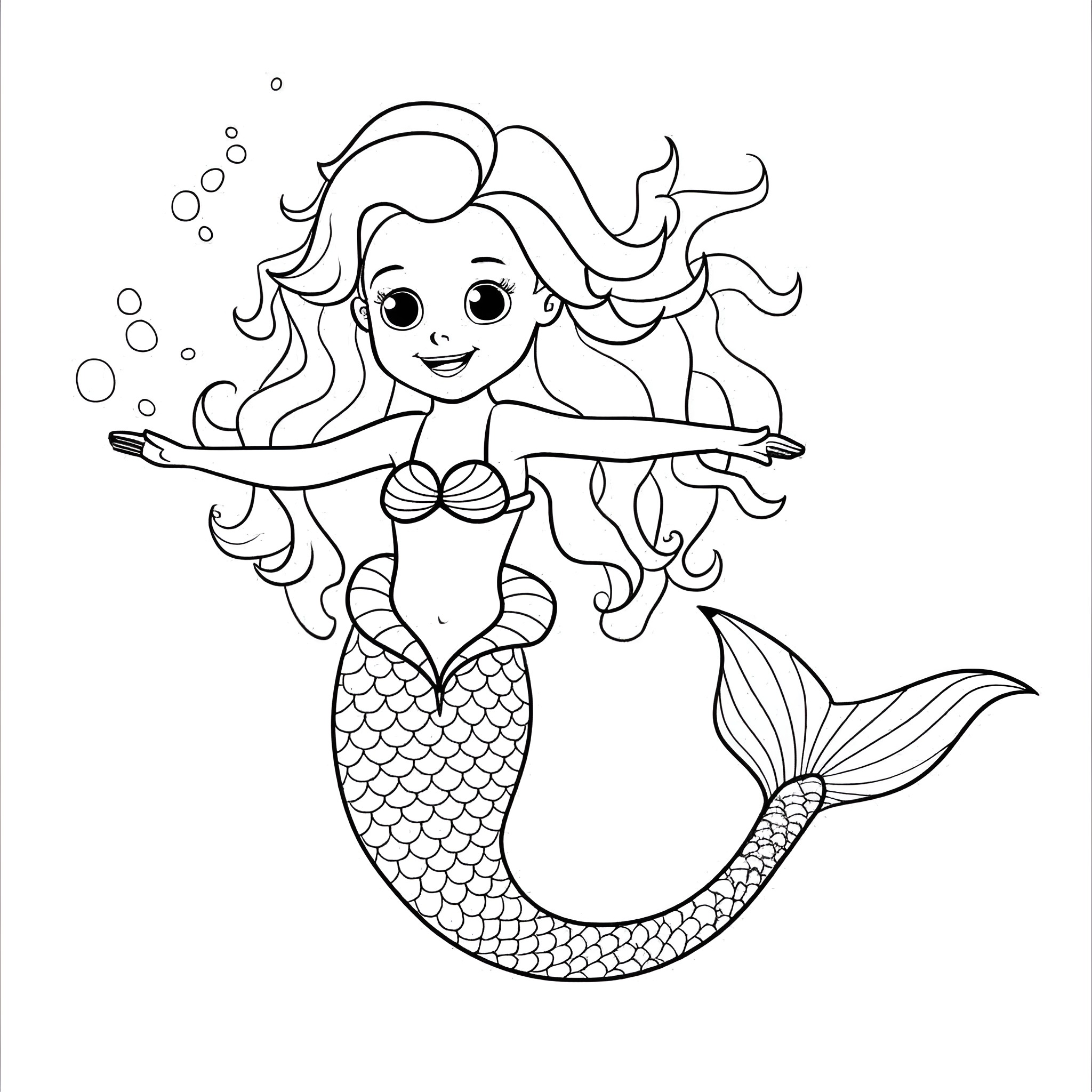 60 Best Mermaid Coloring Pages (Free Printable PDFs)
