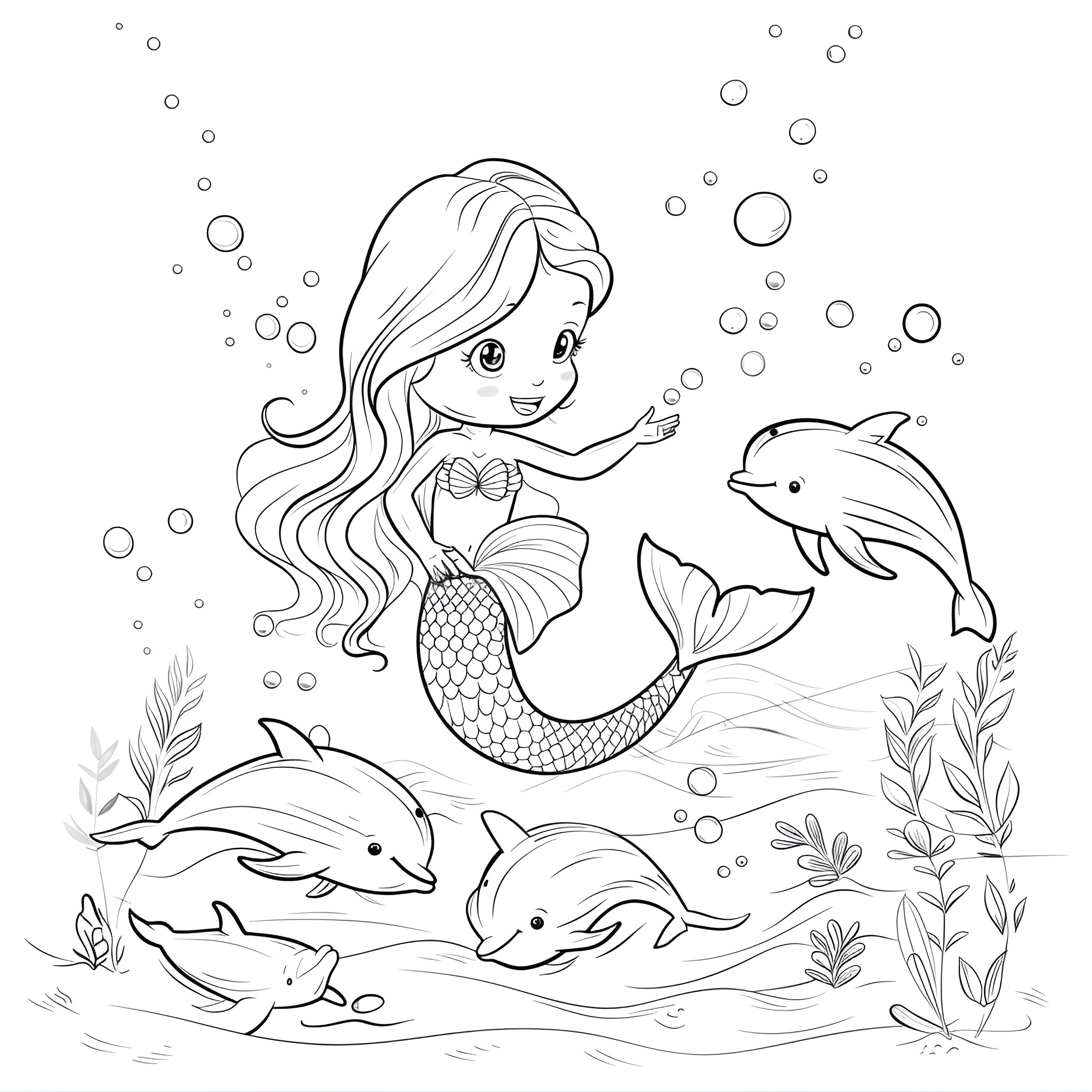 60 Best Mermaid Coloring Pages (Free Printable PDFs)