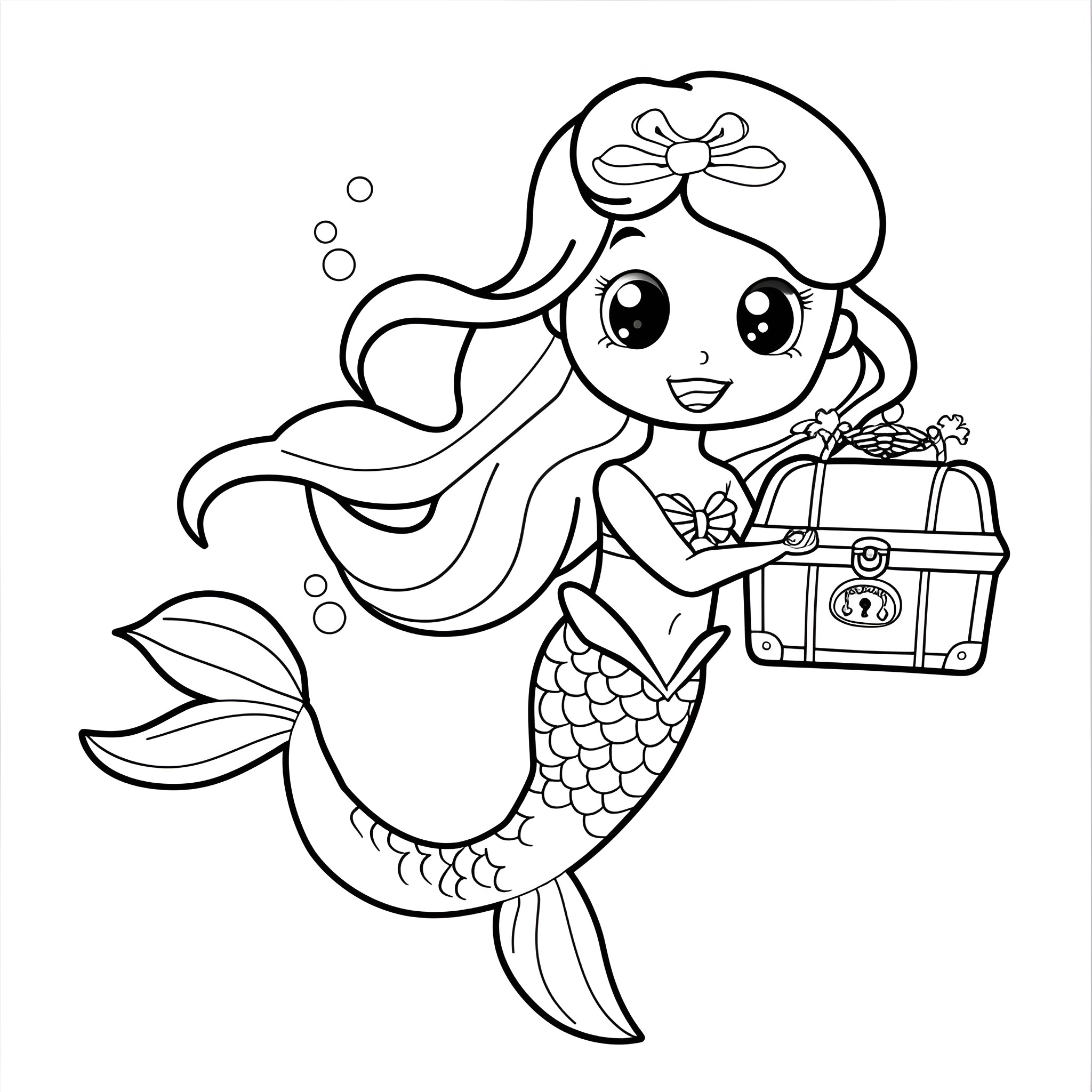 60 Best Mermaid Coloring Pages (Free Printable PDFs)