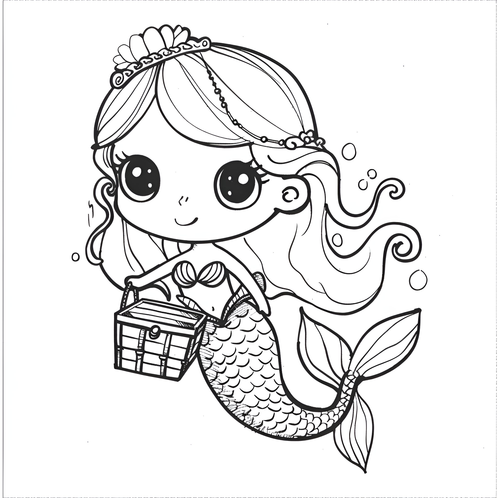 60 Best Mermaid Coloring Pages (Free Printable PDFs)