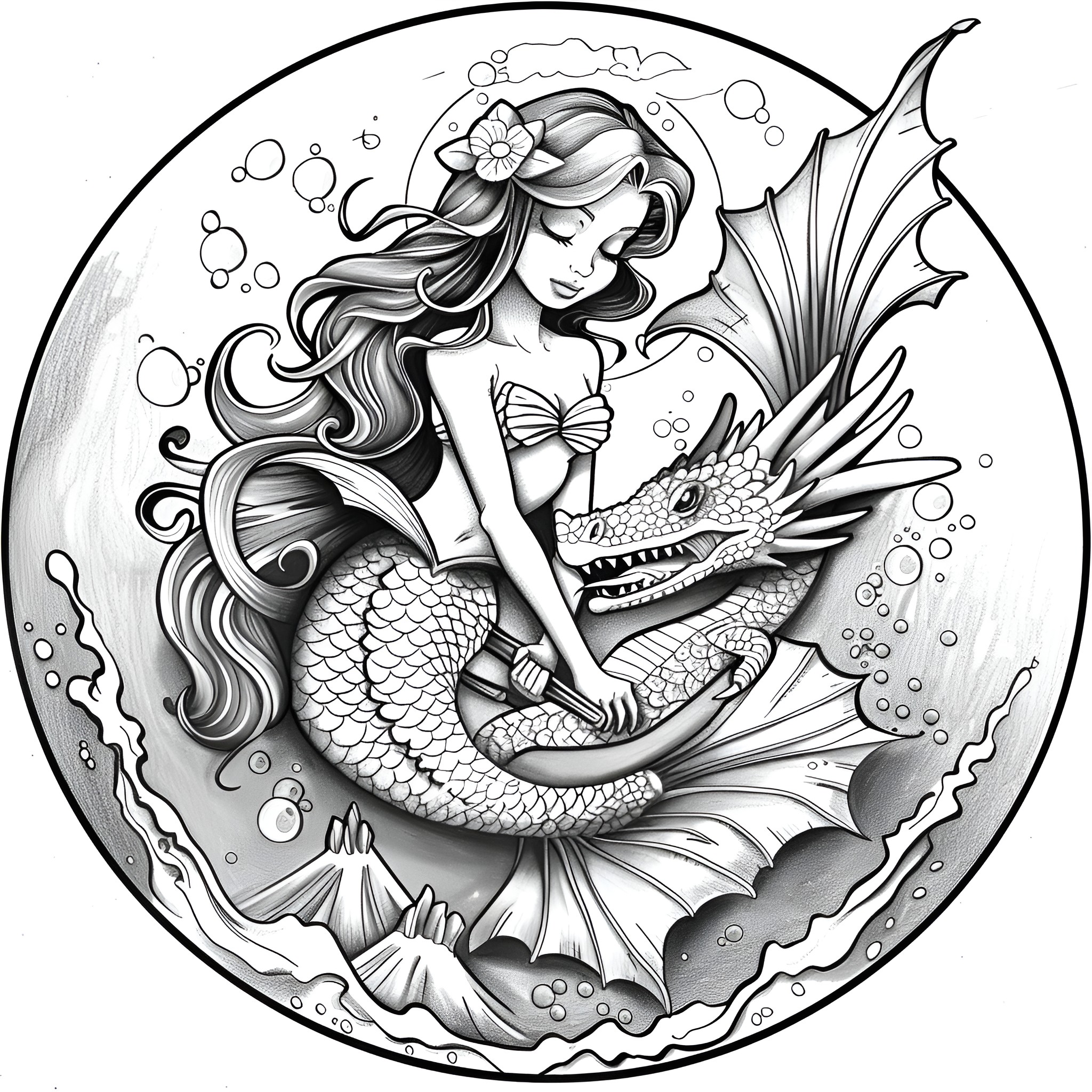 60 Best Mermaid Coloring Pages (Free Printable PDFs)