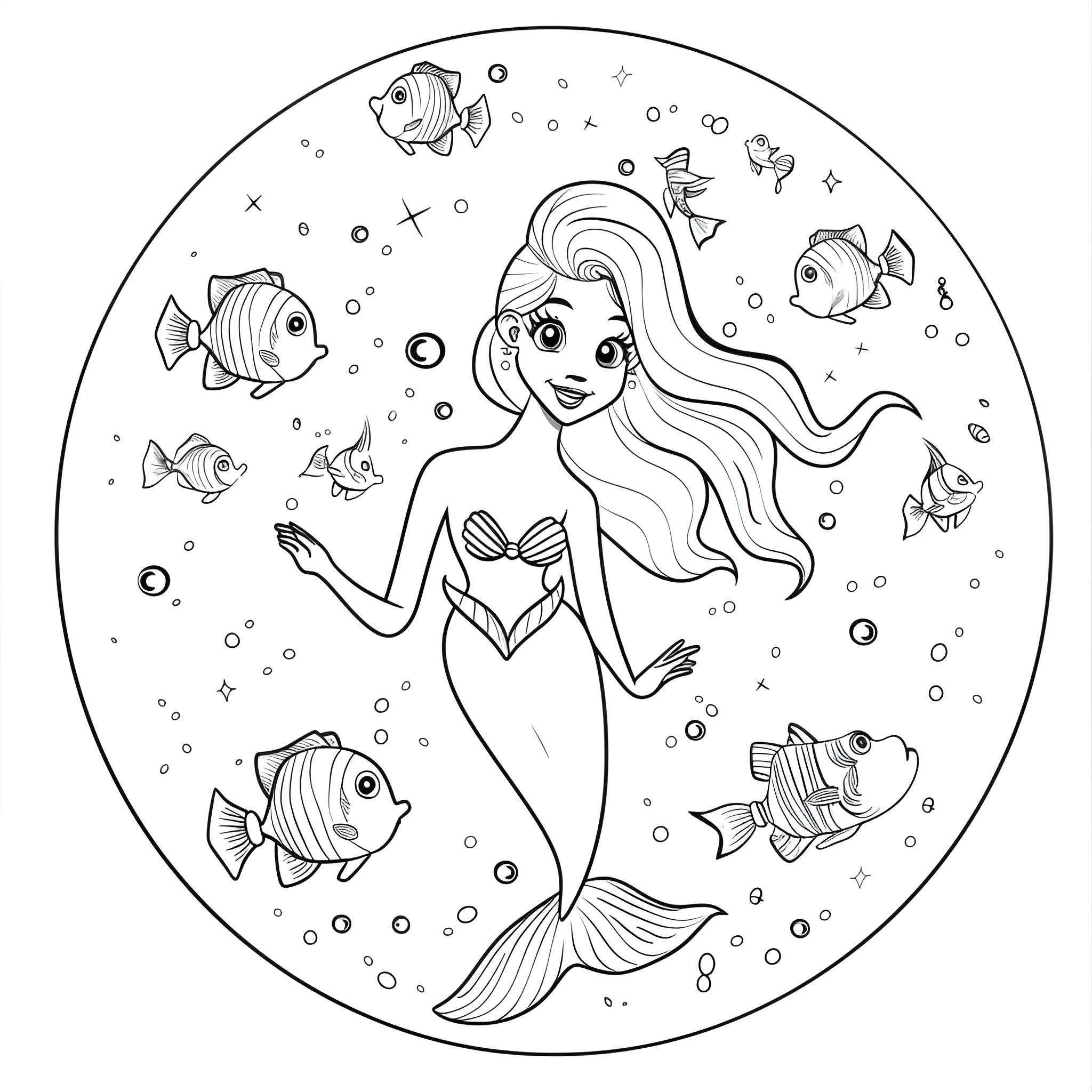60 Best Mermaid Coloring Pages (Free Printable PDFs)