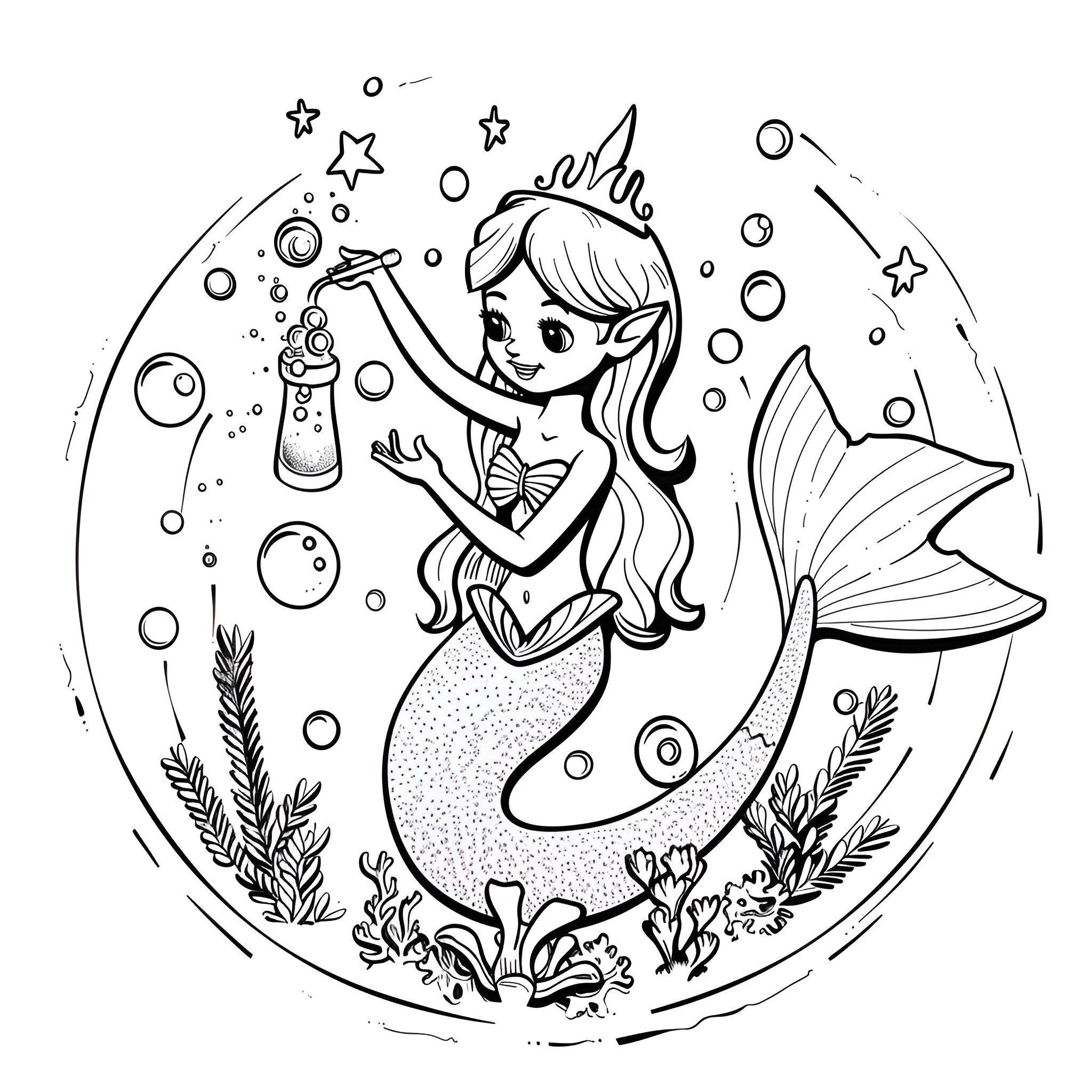 60 Best Mermaid Coloring Pages (Free Printable PDFs)