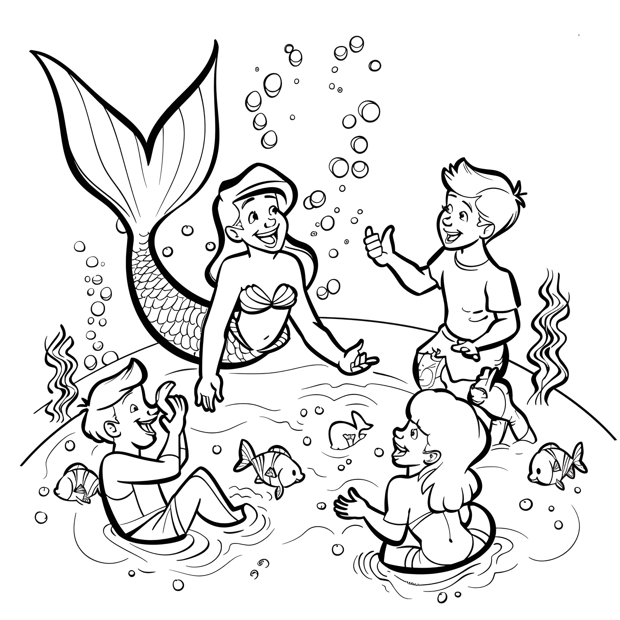 60 Best Mermaid Coloring Pages (Free Printable PDFs)