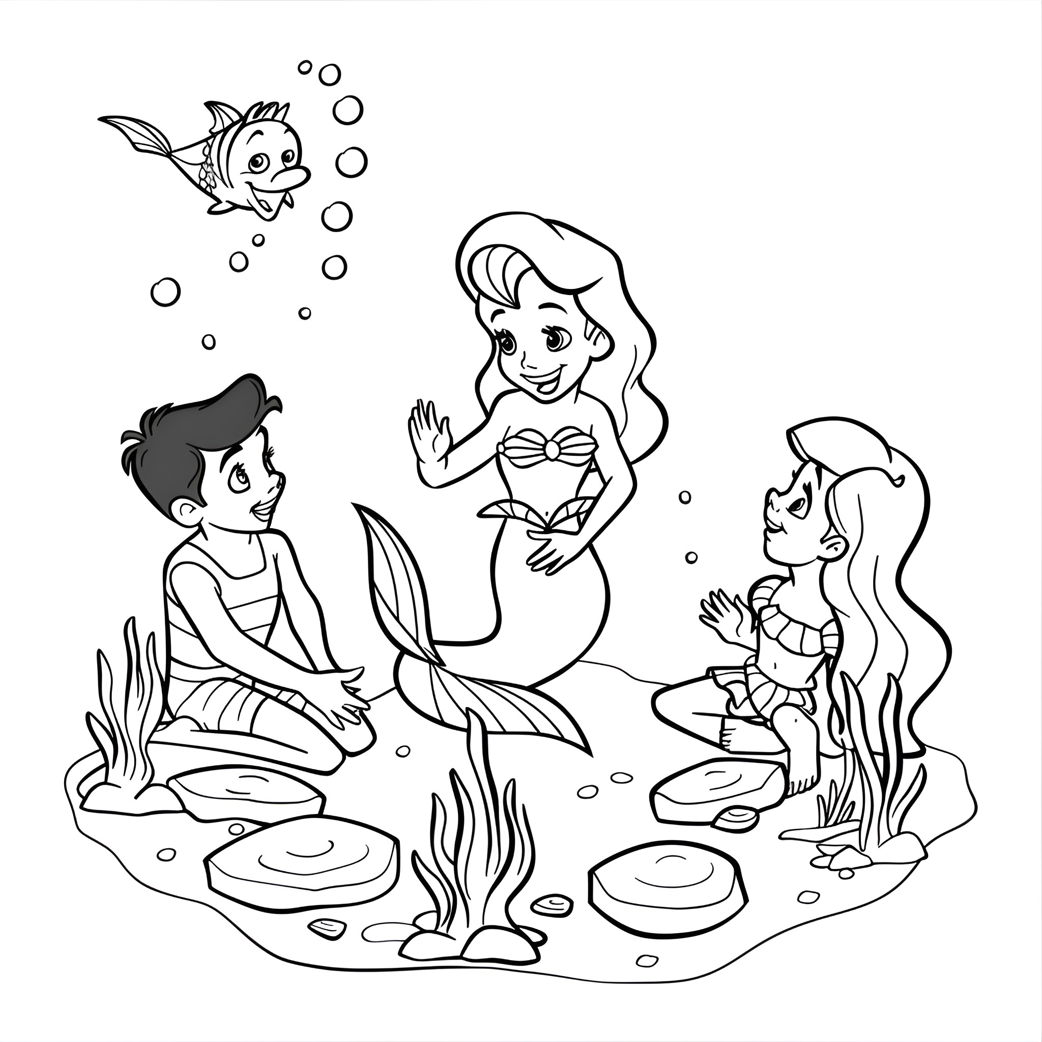 1079 Best Mermaid Coloring Pages (Free Printable PDFs)