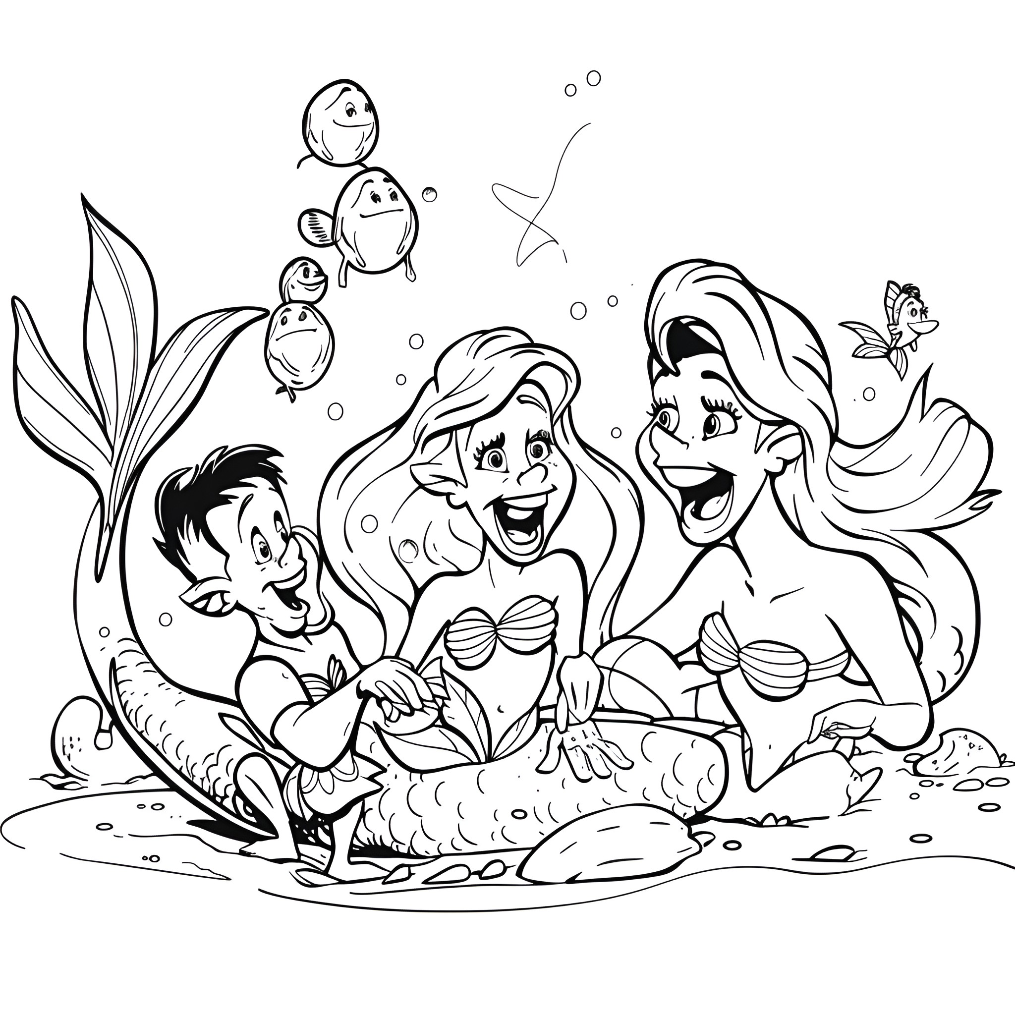 60 Best Mermaid Coloring Pages (Free Printable PDFs)