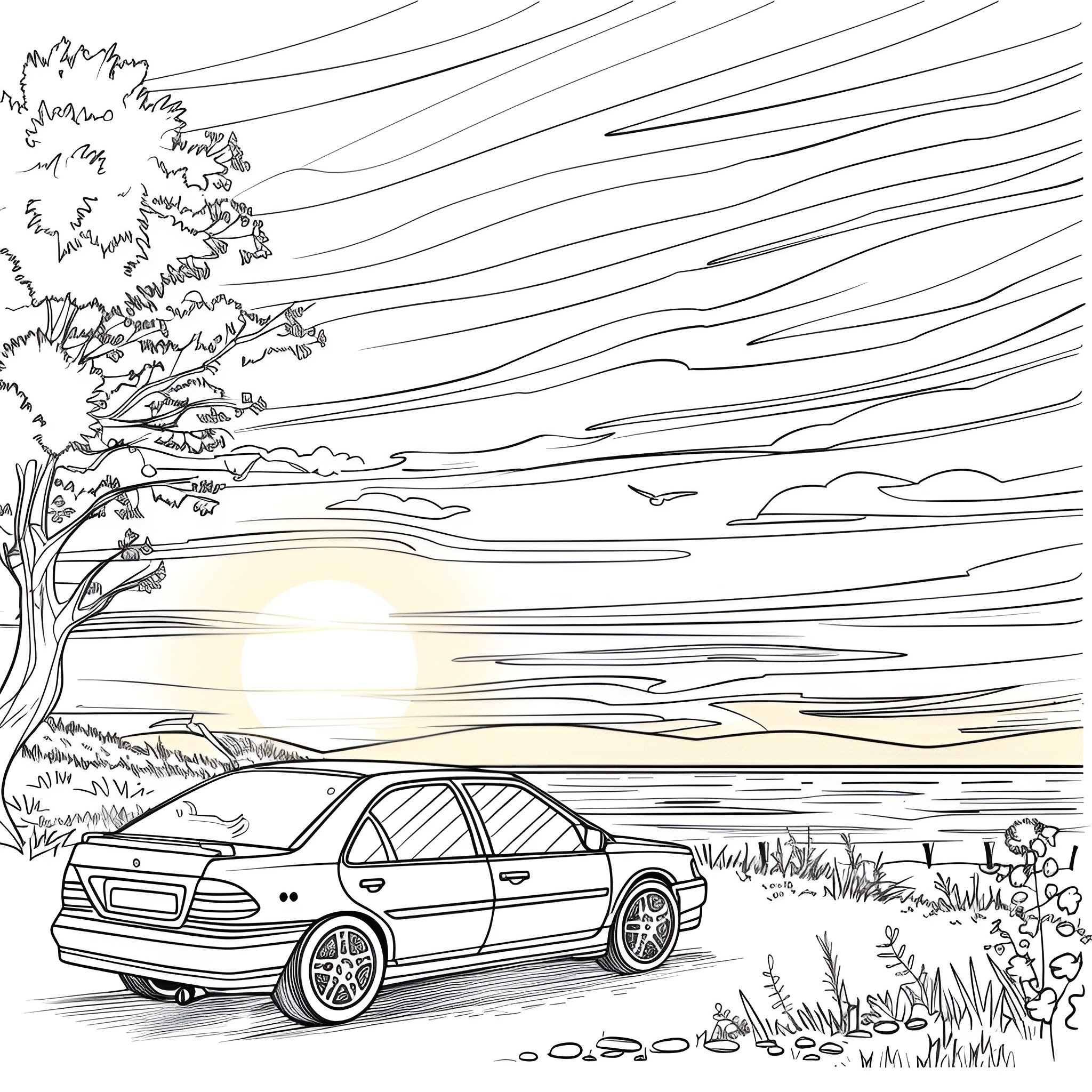 101 Best Car Coloring Pages (Free Printable PDFs)