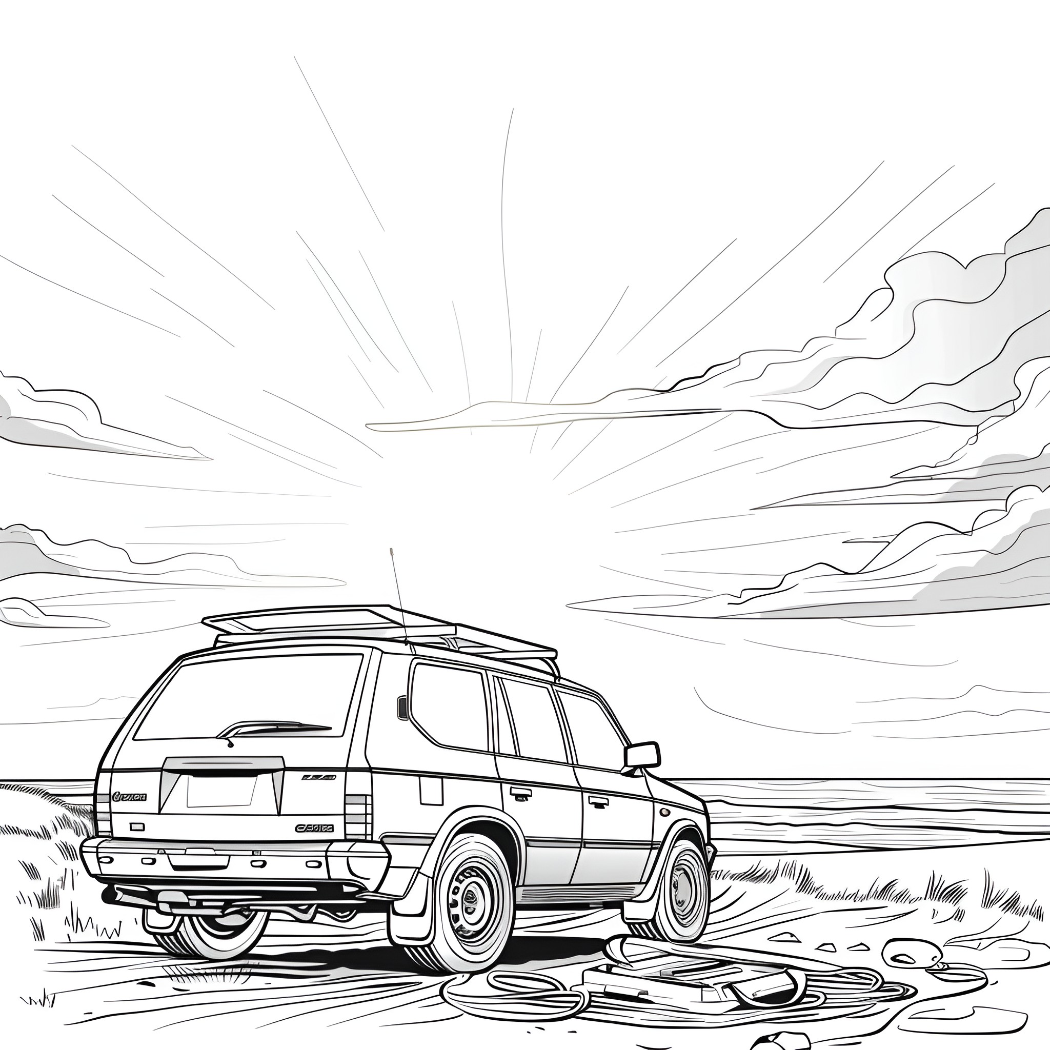 101 Best Car Coloring Pages (Free Printable PDFs)