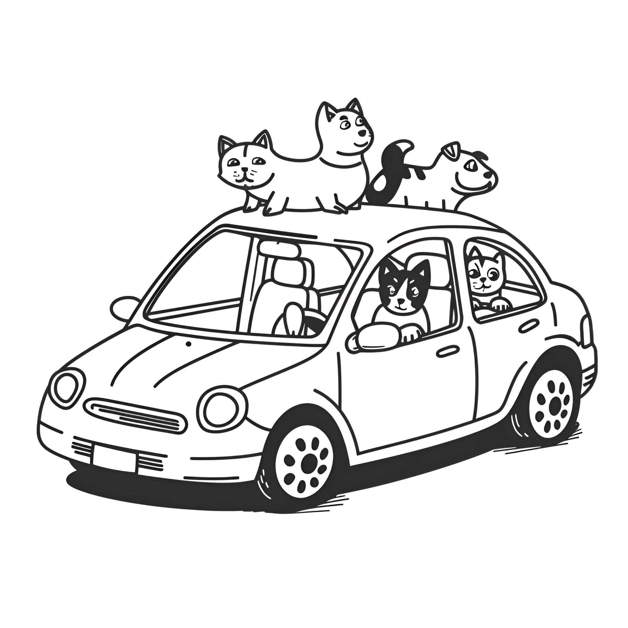 101 Best Car Coloring Pages (Free Printable PDFs)