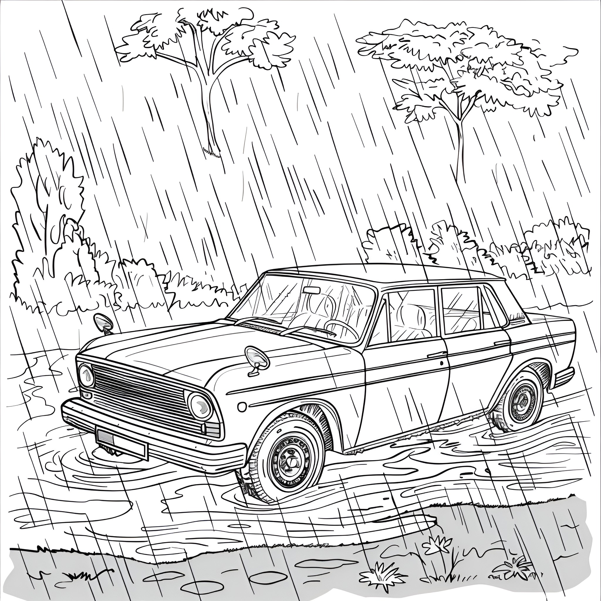 101 Best Car Coloring Pages (Free Printable PDFs)