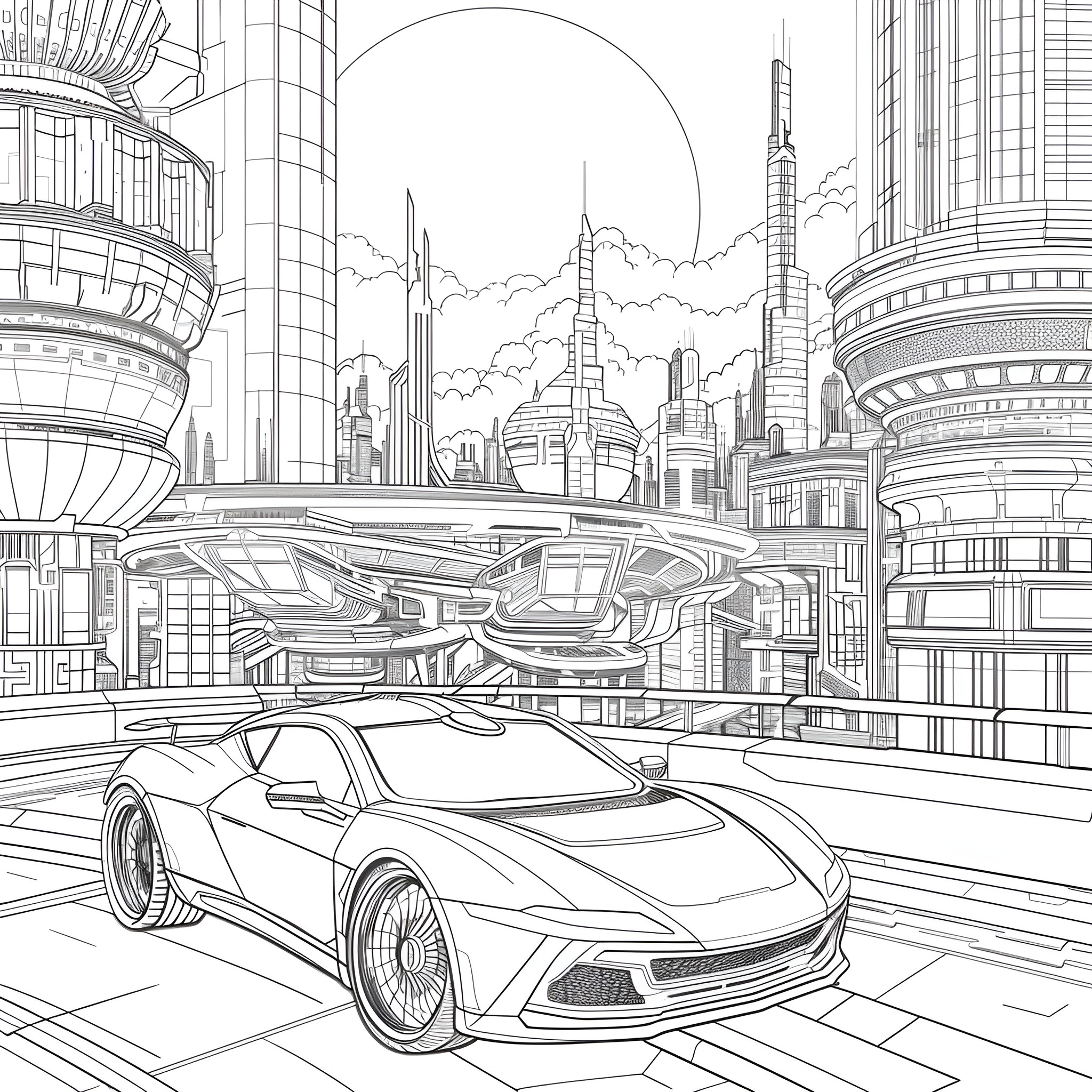 101 Best Car Coloring Pages (Free Printable PDFs)