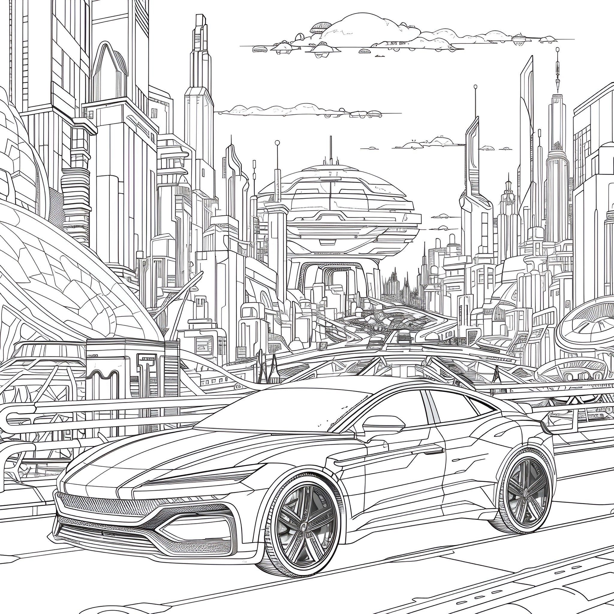 101 Best Car Coloring Pages (Free Printable PDFs)