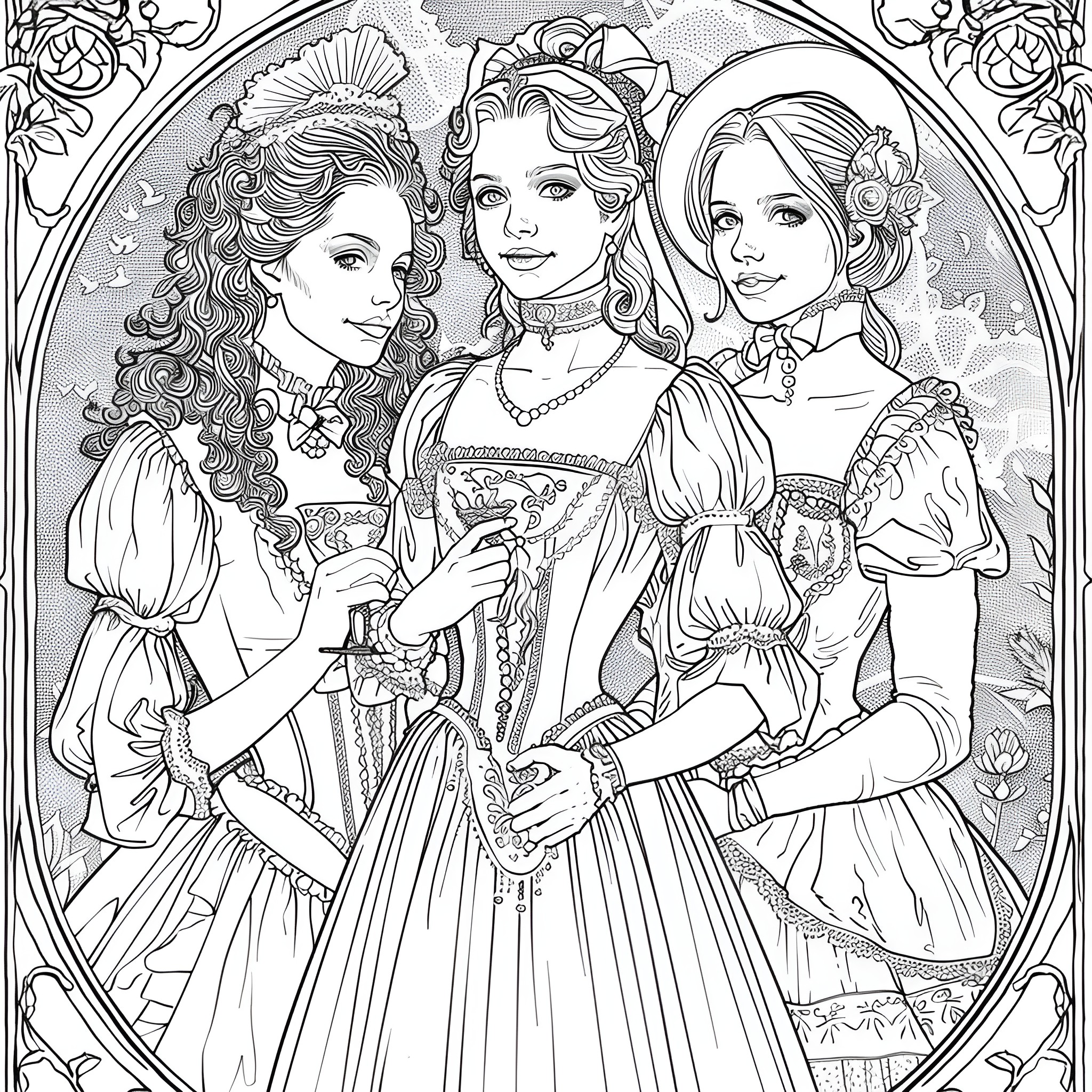 Best Ladies Coloring Pages (Free Printable PDF)