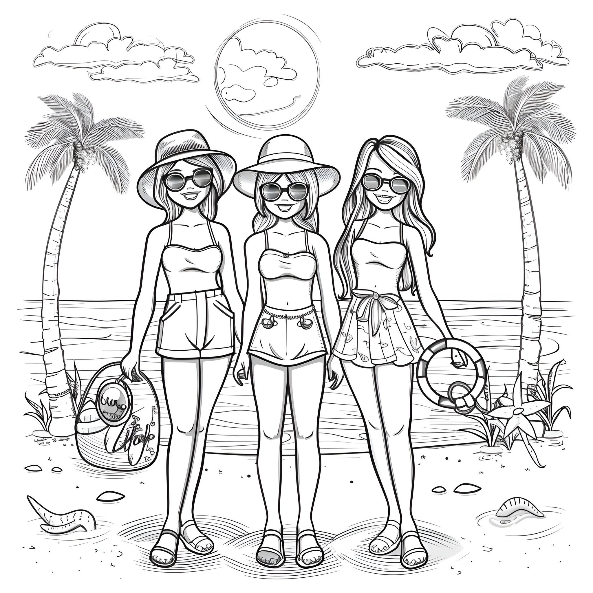 Best Ladies Coloring Pages (Free Printable PDF)