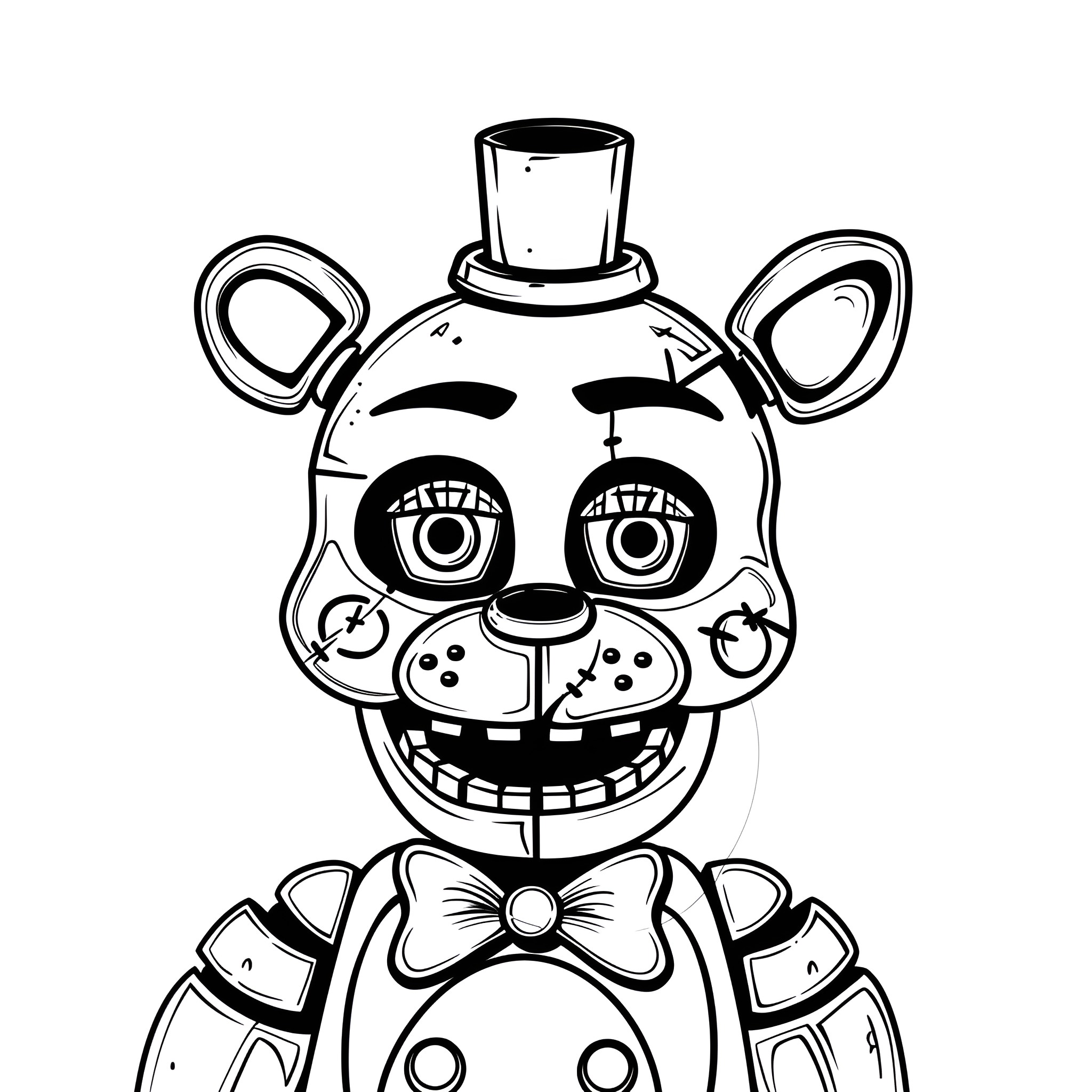 Best Five Nights At Freddy's Coloring Pages (Free Printable PDF)
