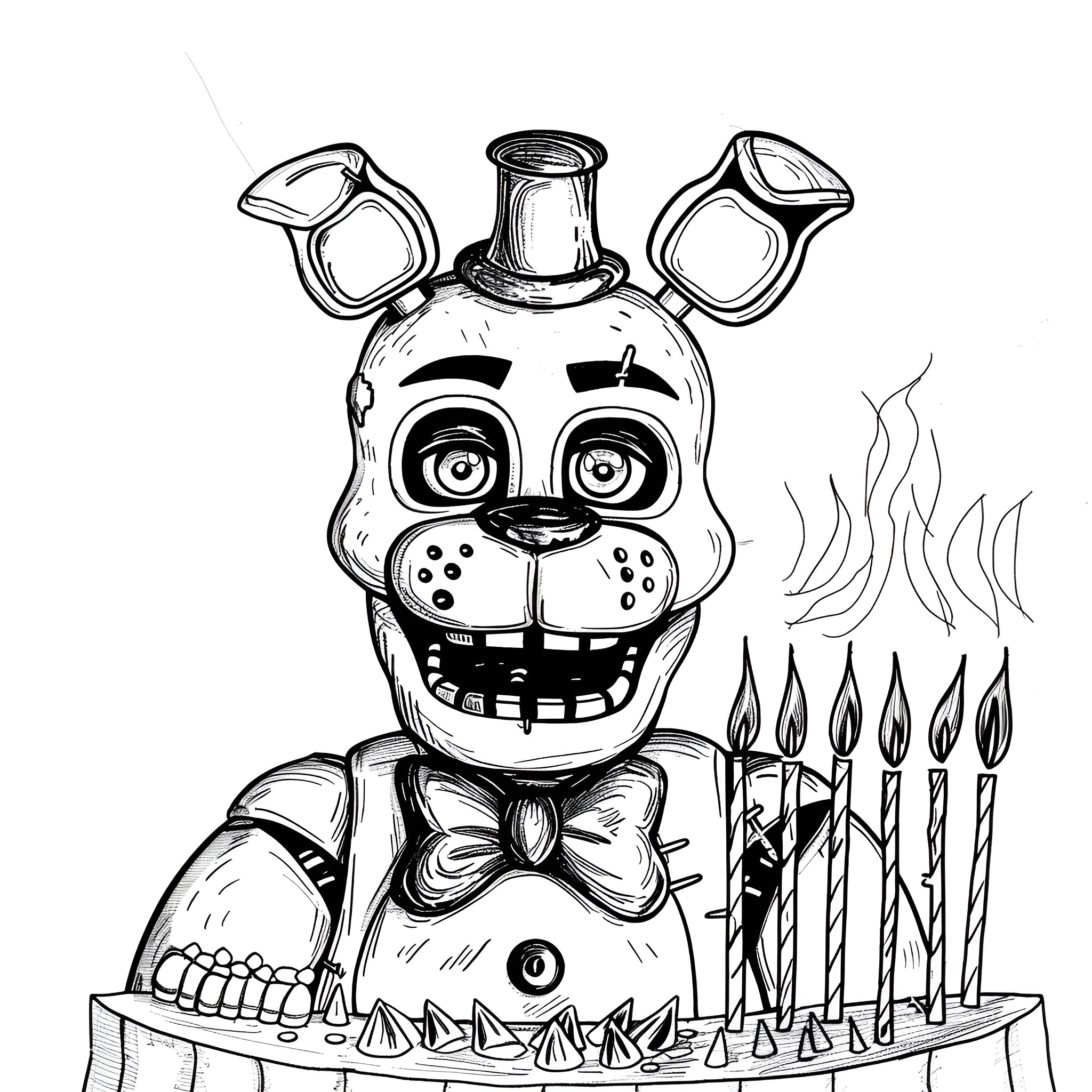 Best Five Nights At Freddy's Coloring Pages (Free Printable PDF)