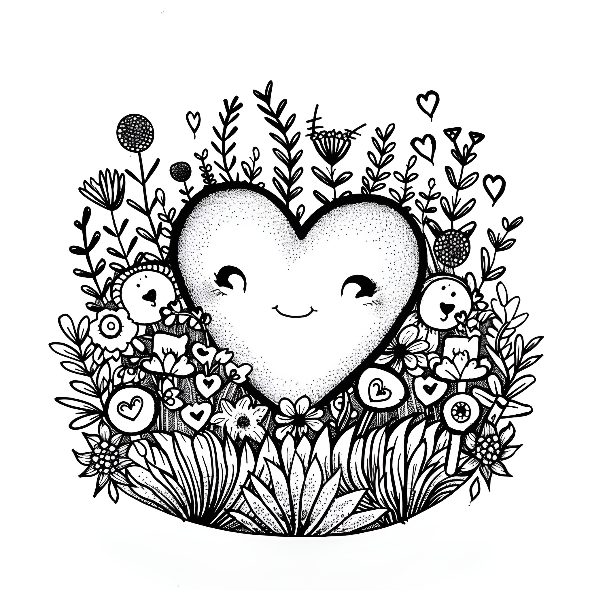 254 Best Heart Coloring Pages (Free Printable PDFs)