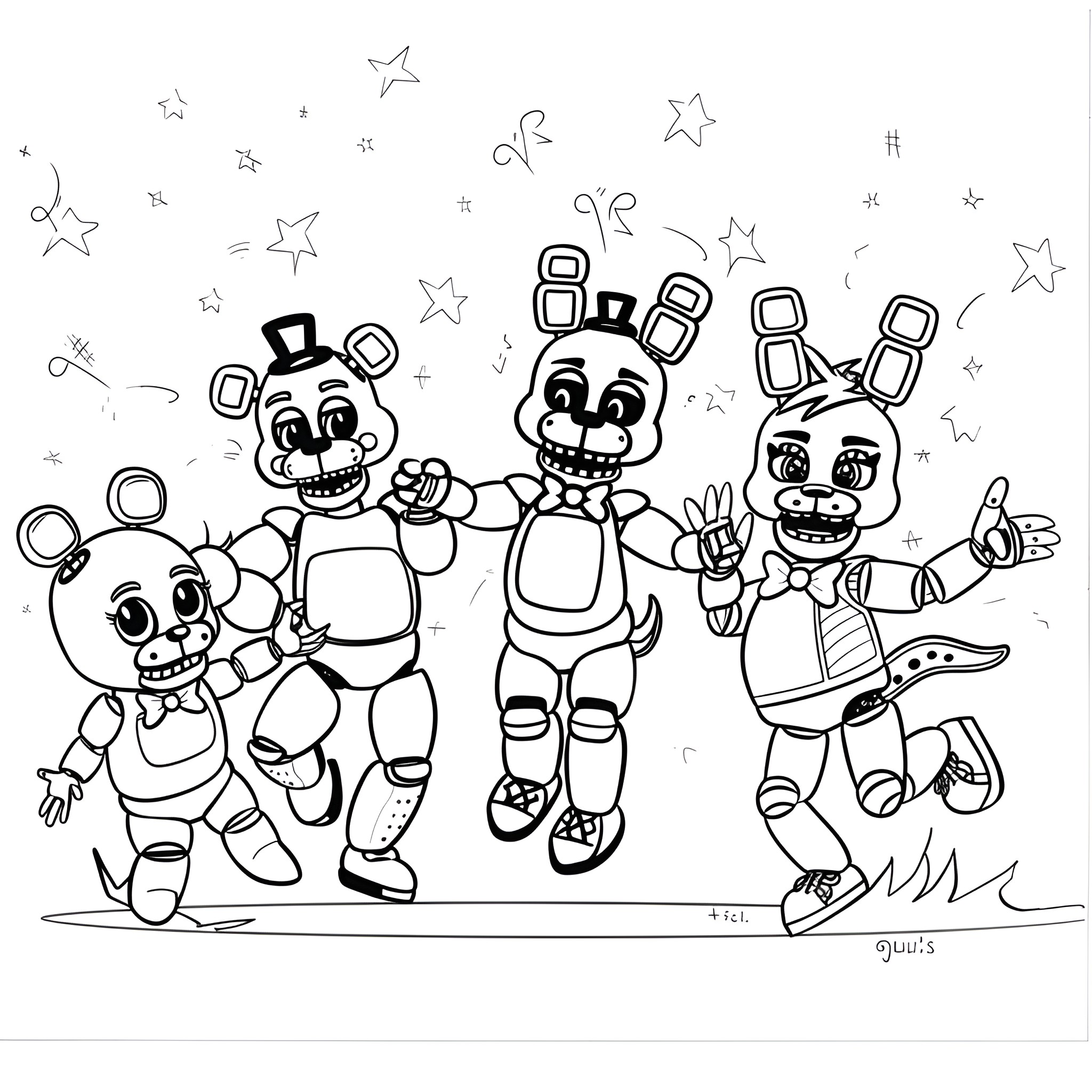 Best Five Nights At Freddy's Coloring Pages (Free Printable PDF)