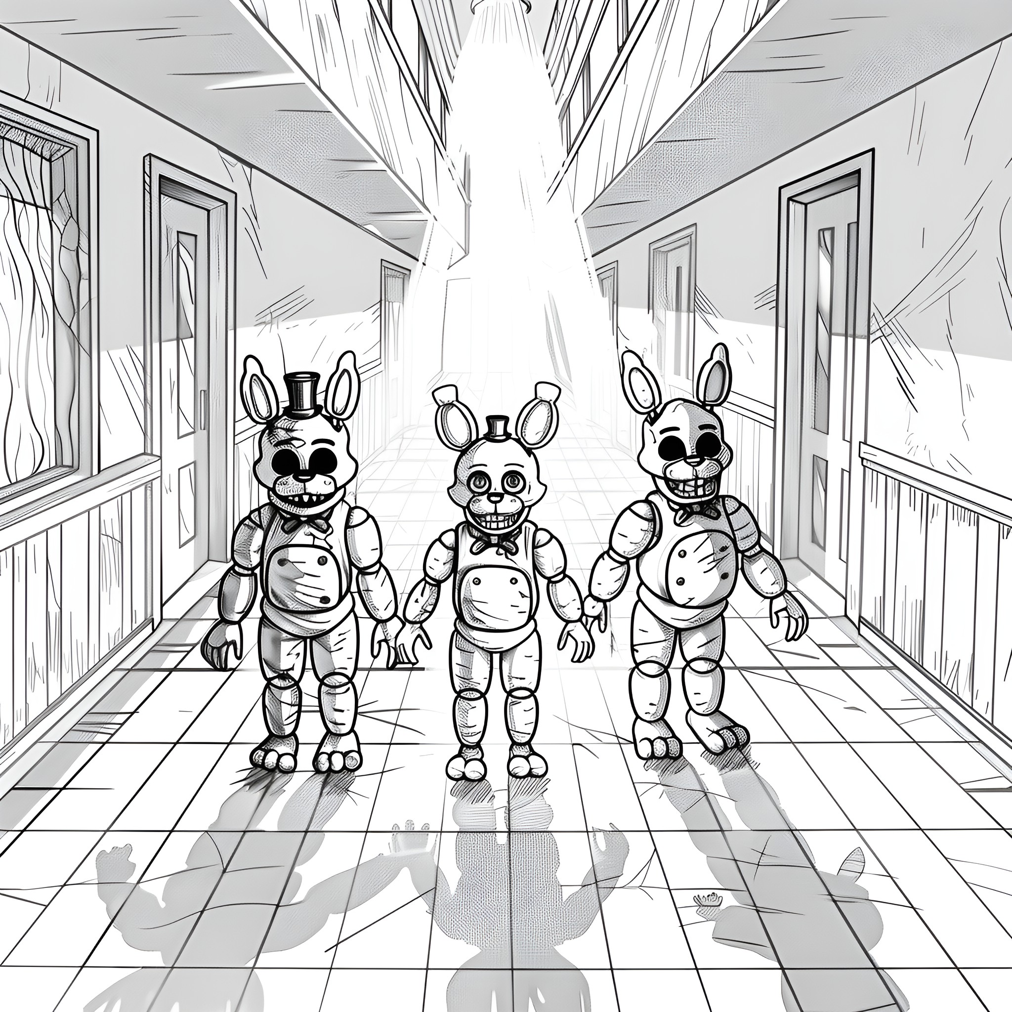 Best Five Nights At Freddy's Coloring Pages (Free Printable PDF)