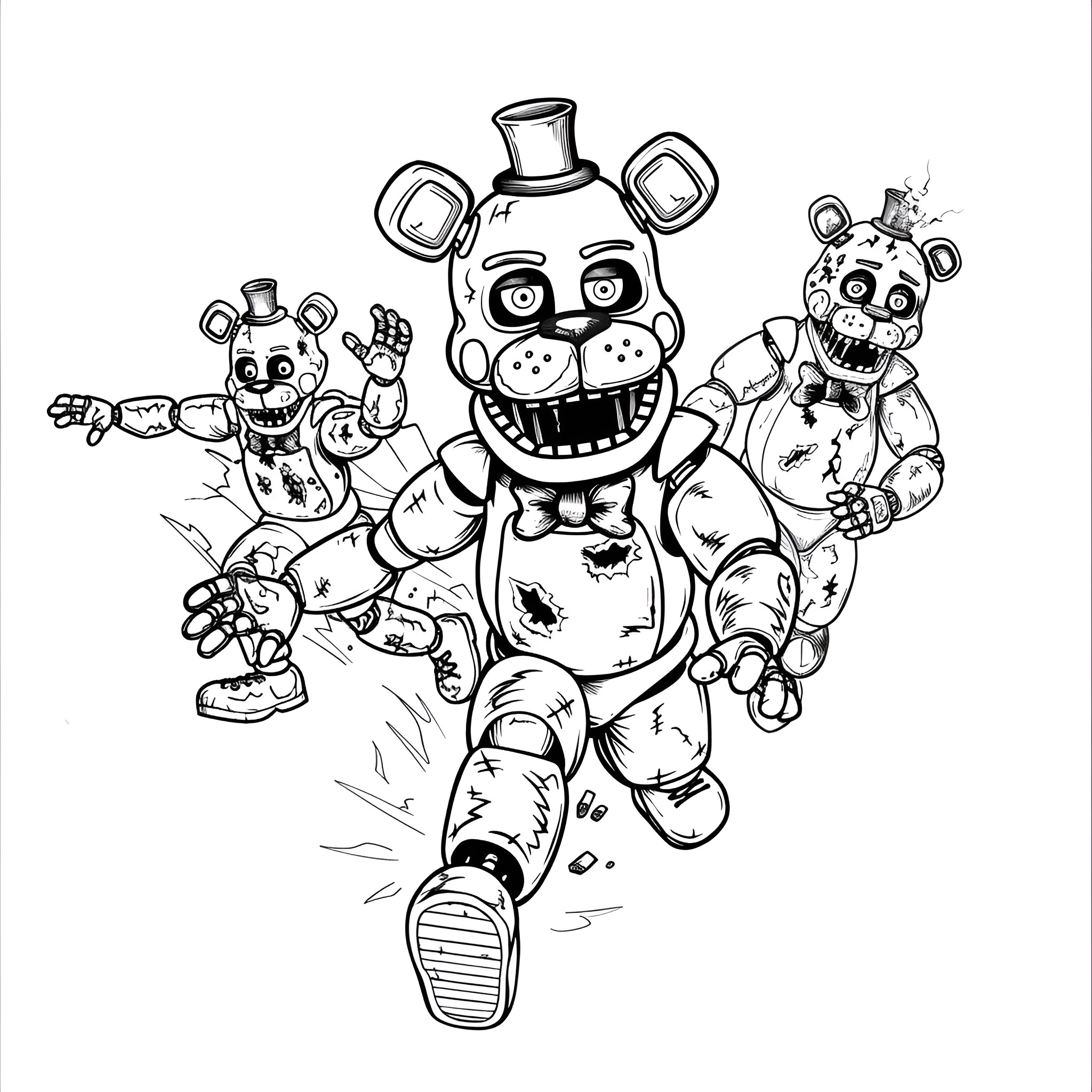 Best Five Nights At Freddy's Coloring Pages (Free Printable PDF)