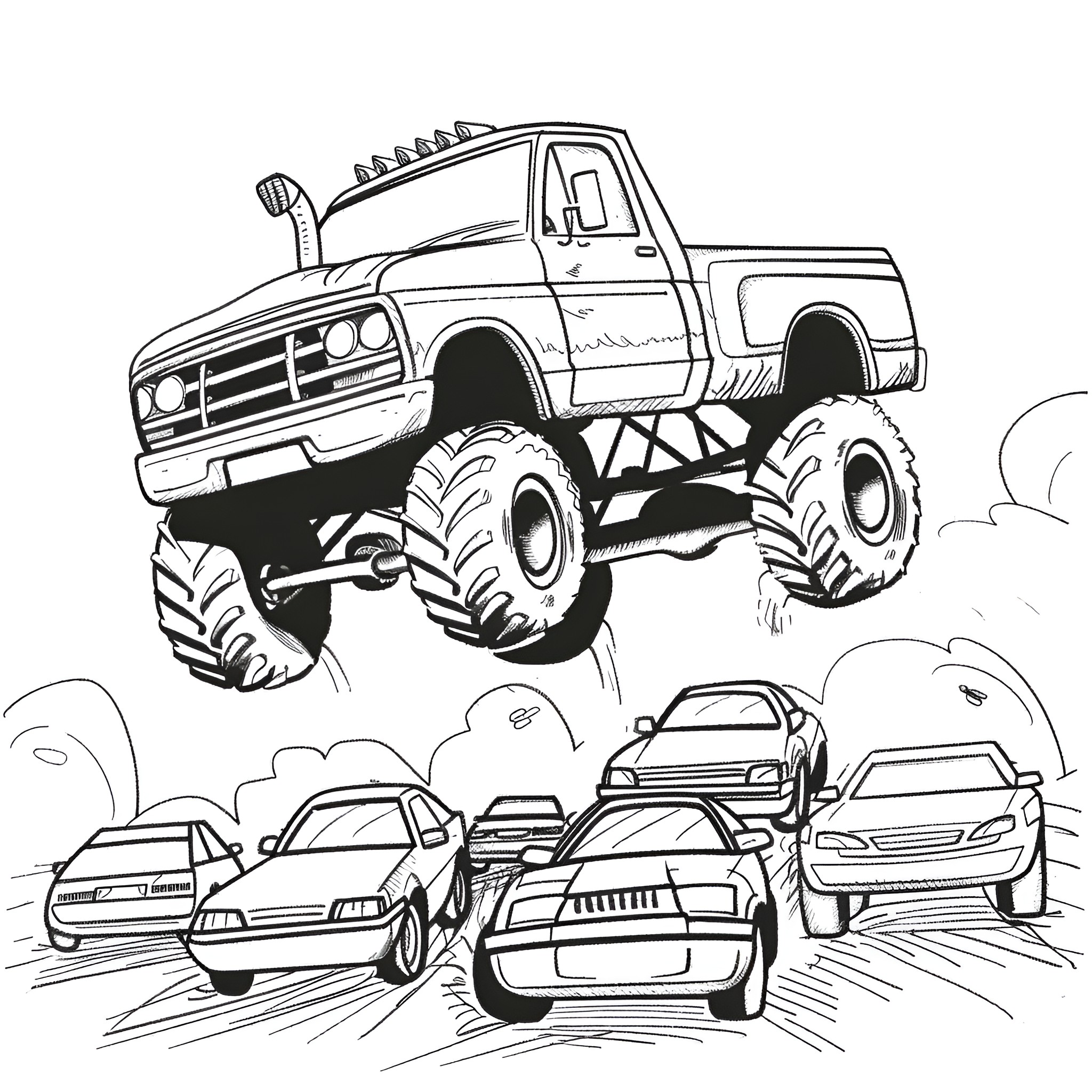 237 Best Monster Truck Coloring Pages (Free Printable PDFs)