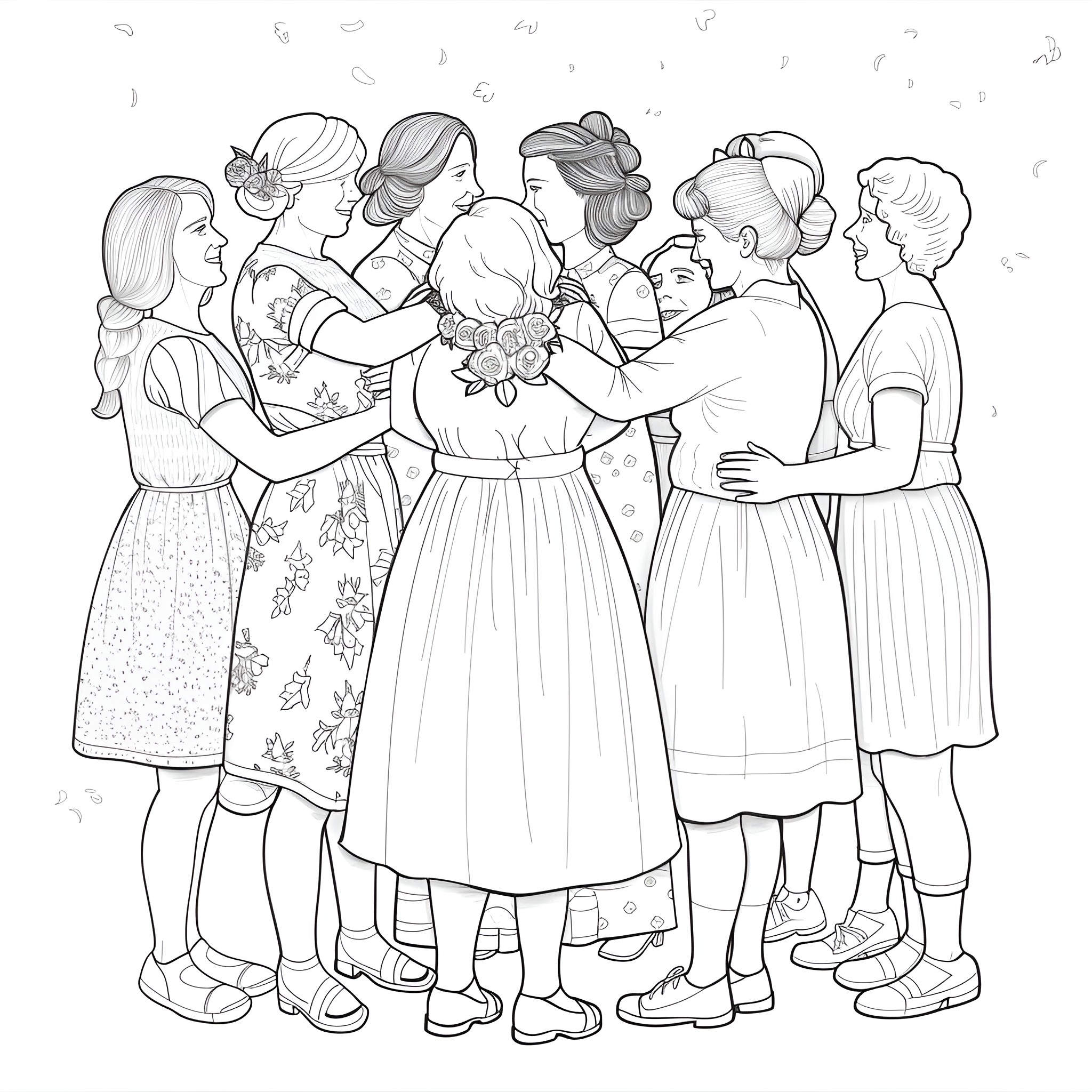 42 Best Ladies Coloring Pages (Free Printable PDFs)