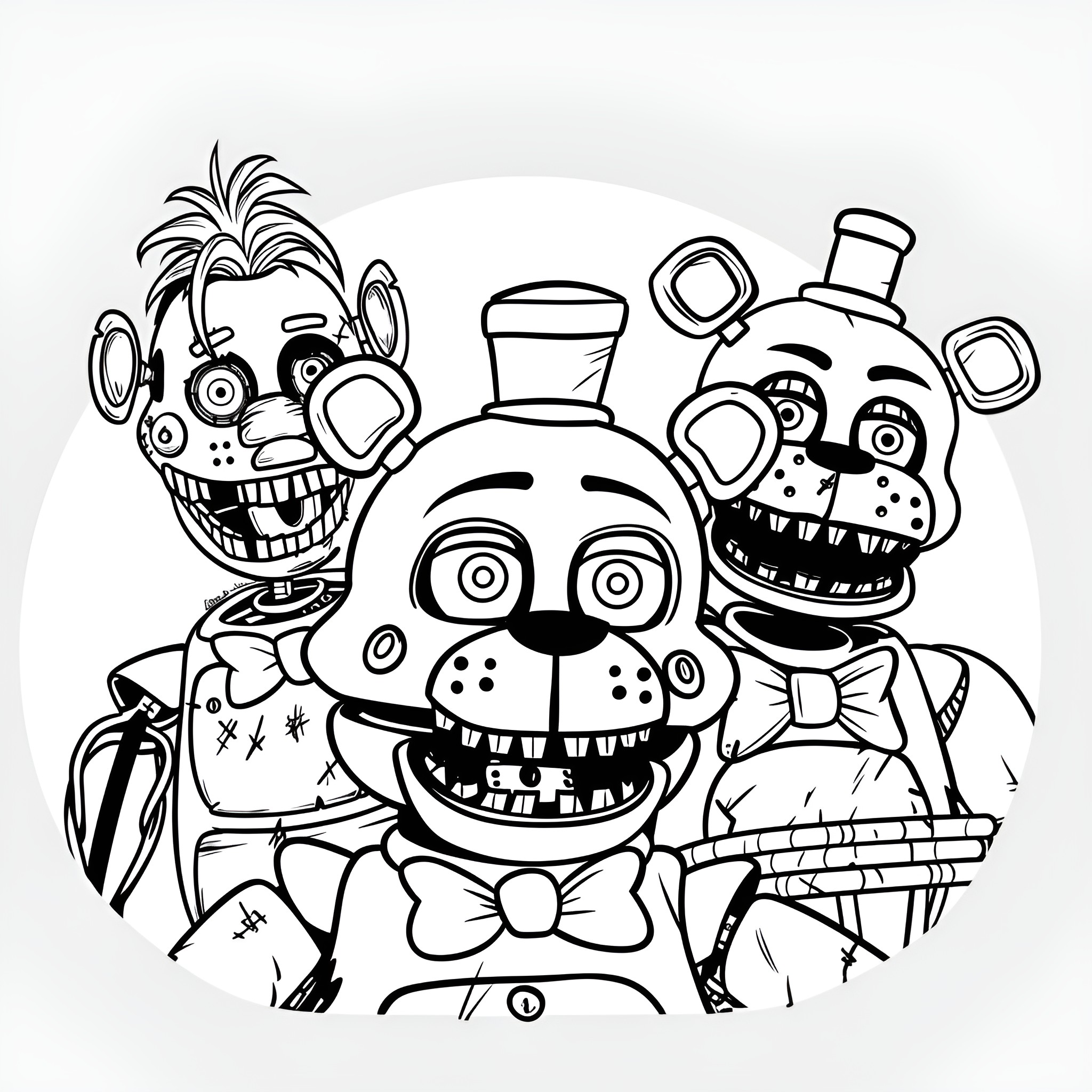 Best Five Nights At Freddy's Coloring Pages (Free Printable PDF)