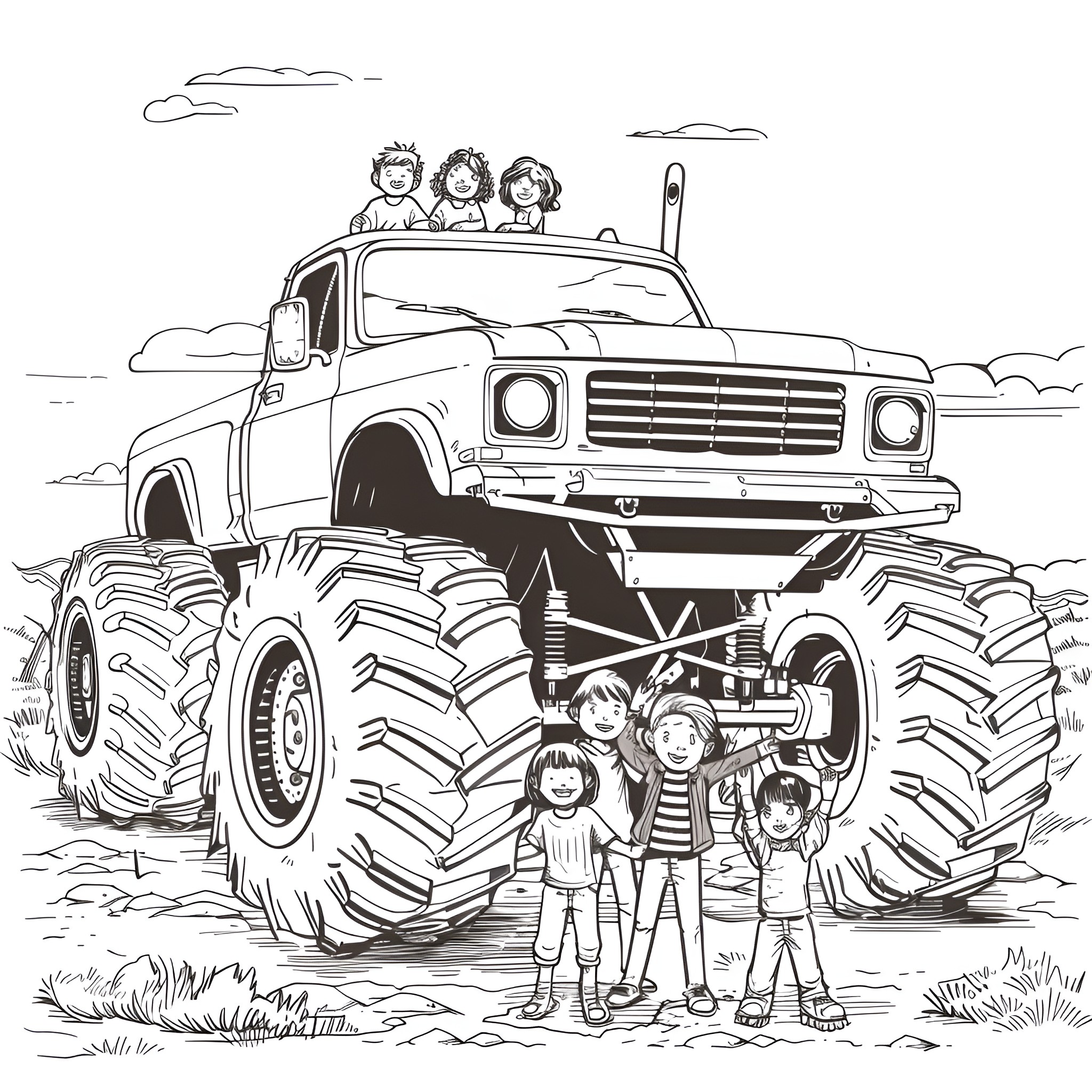 47 Best Monster Truck Coloring Pages (Free Printable PDFs)