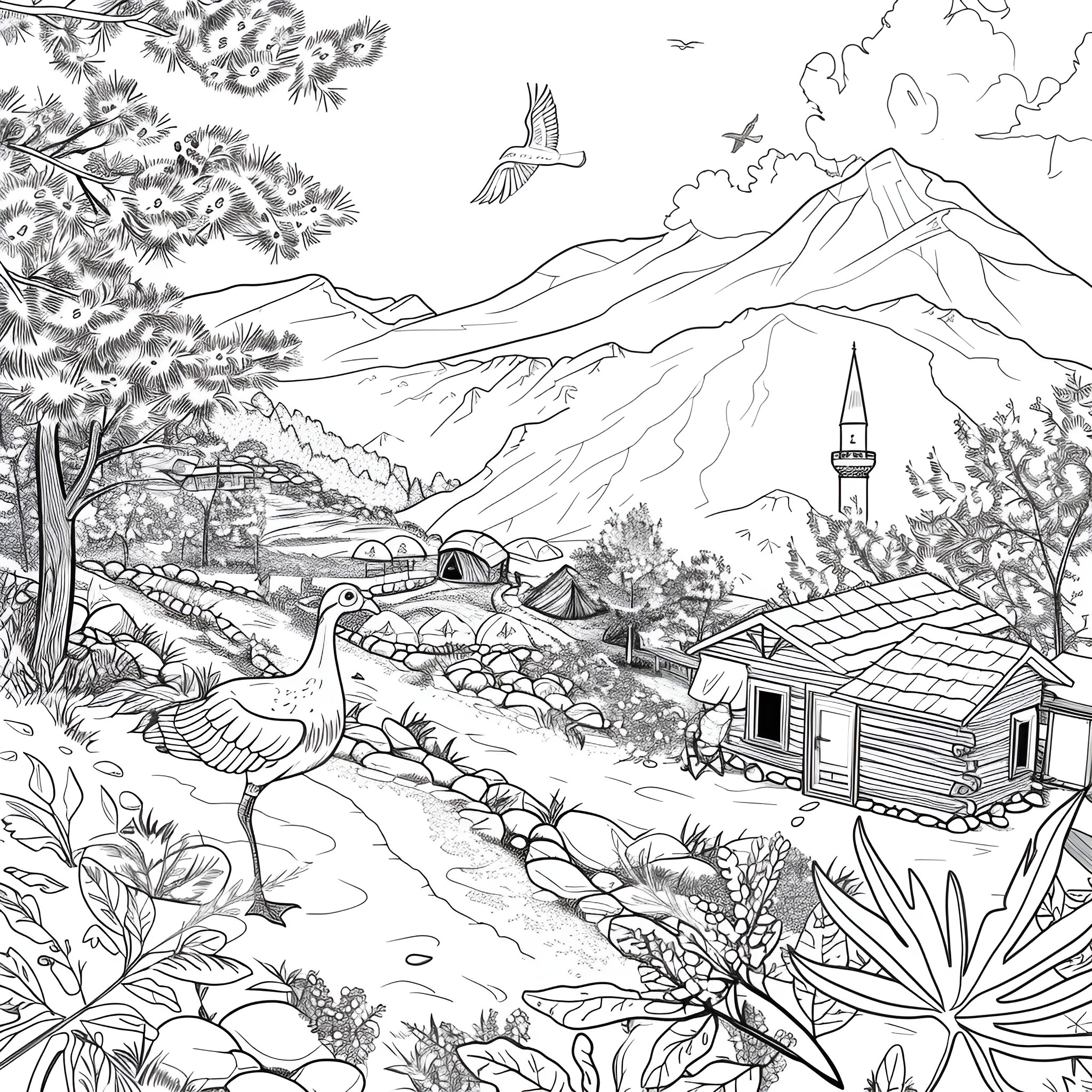 32 Best Turkey Coloring Pages (Free Printable PDFs)