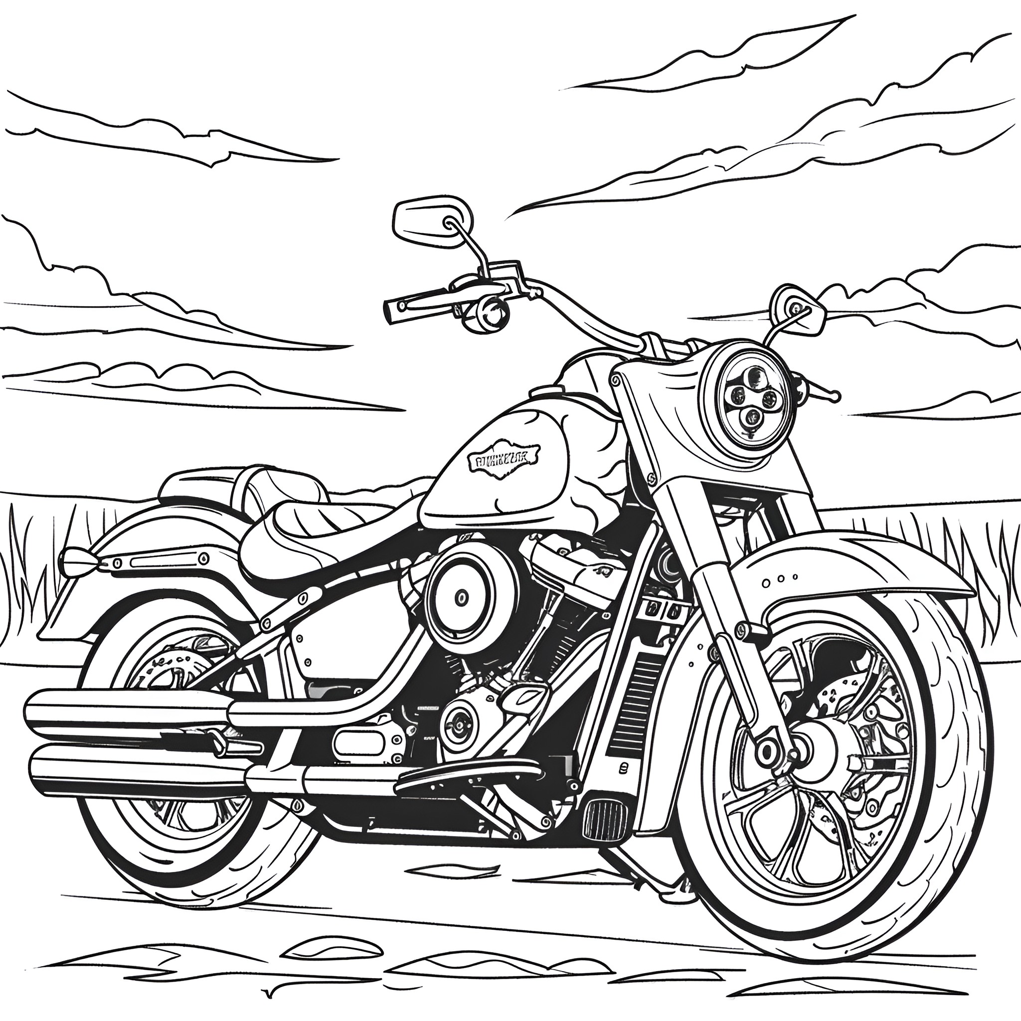 103 Best Motorcycle Coloring Pages (Free Printable PDFs)
