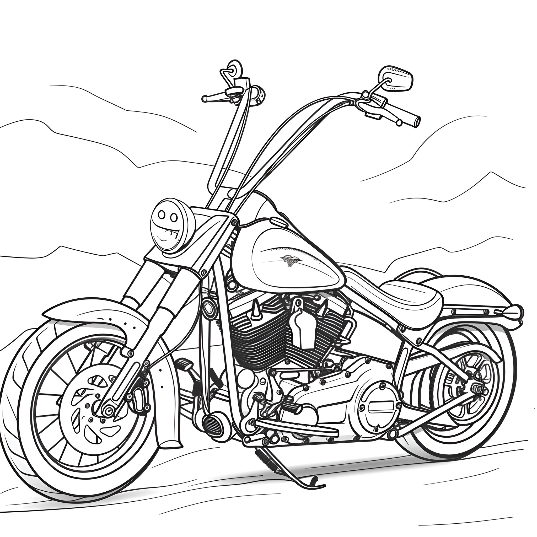 103 Best Motorcycle Coloring Pages (Free Printable PDFs)