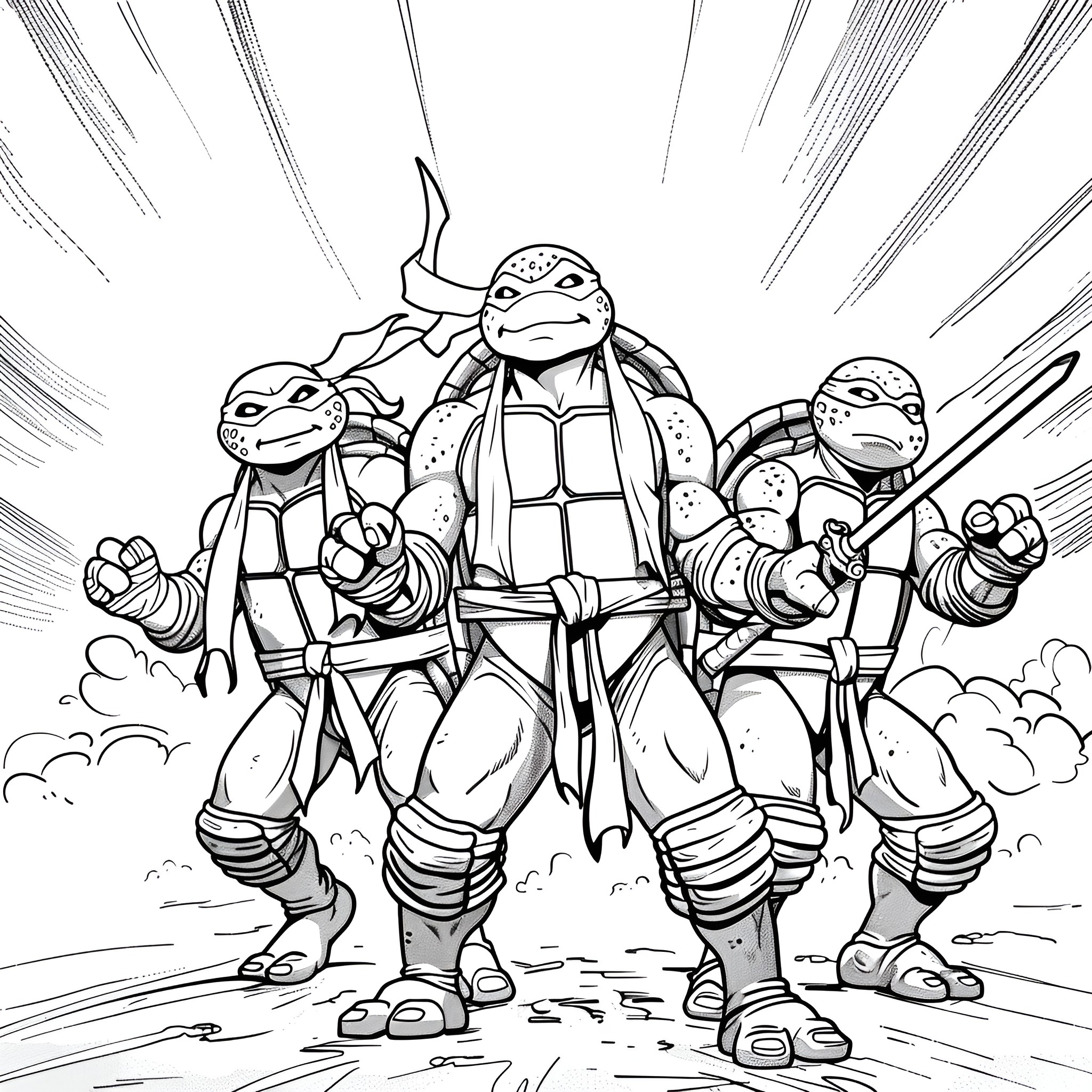 Best Ninja Turtles Coloring Pages (Free Printable PDF)