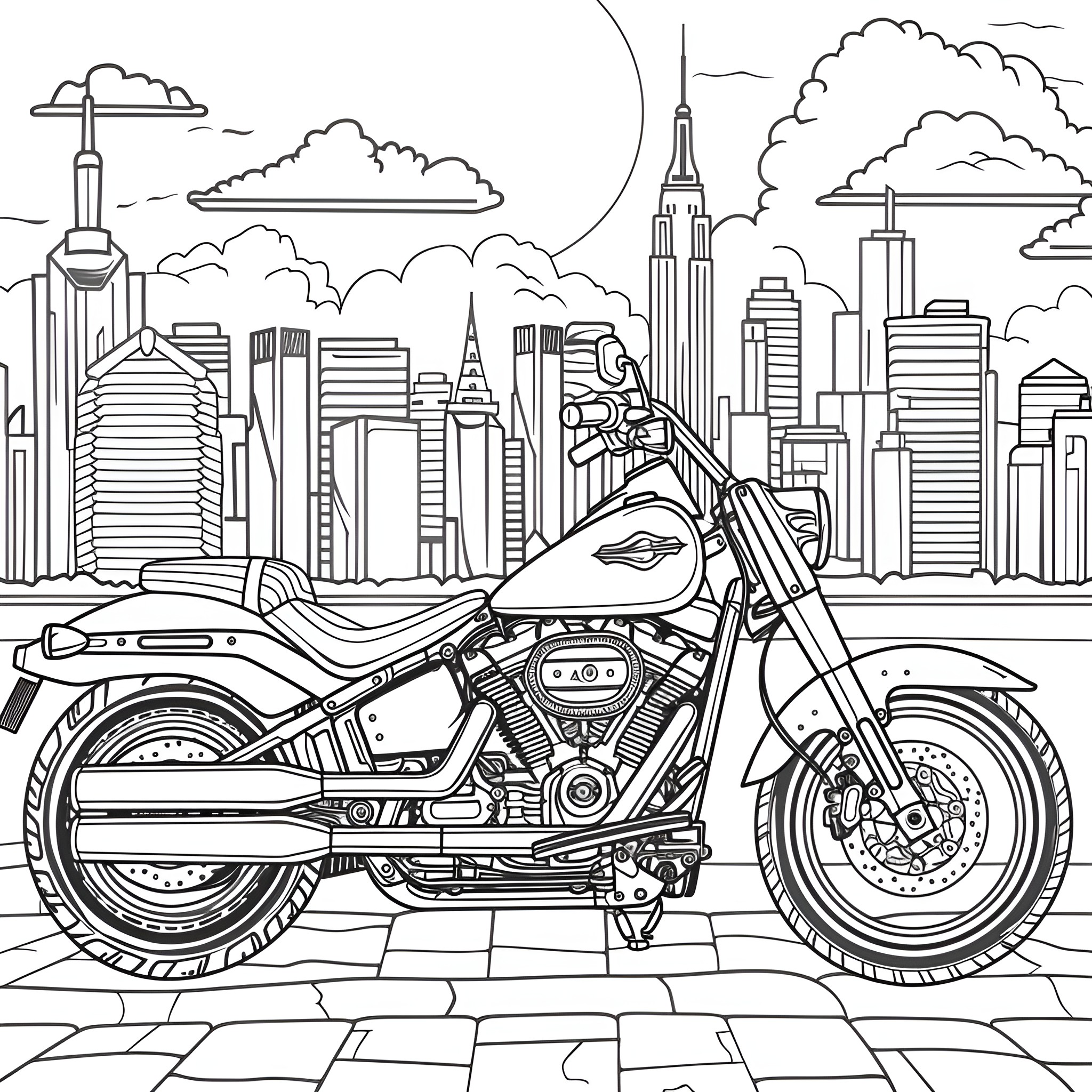 103 Best Motorcycle Coloring Pages (Free Printable PDFs)