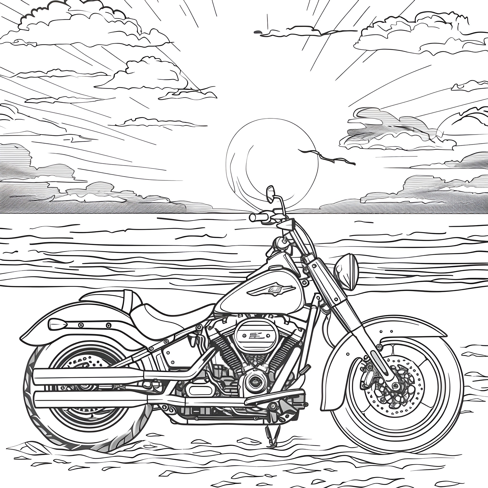 103 Best Motorcycle Coloring Pages (Free Printable PDFs)