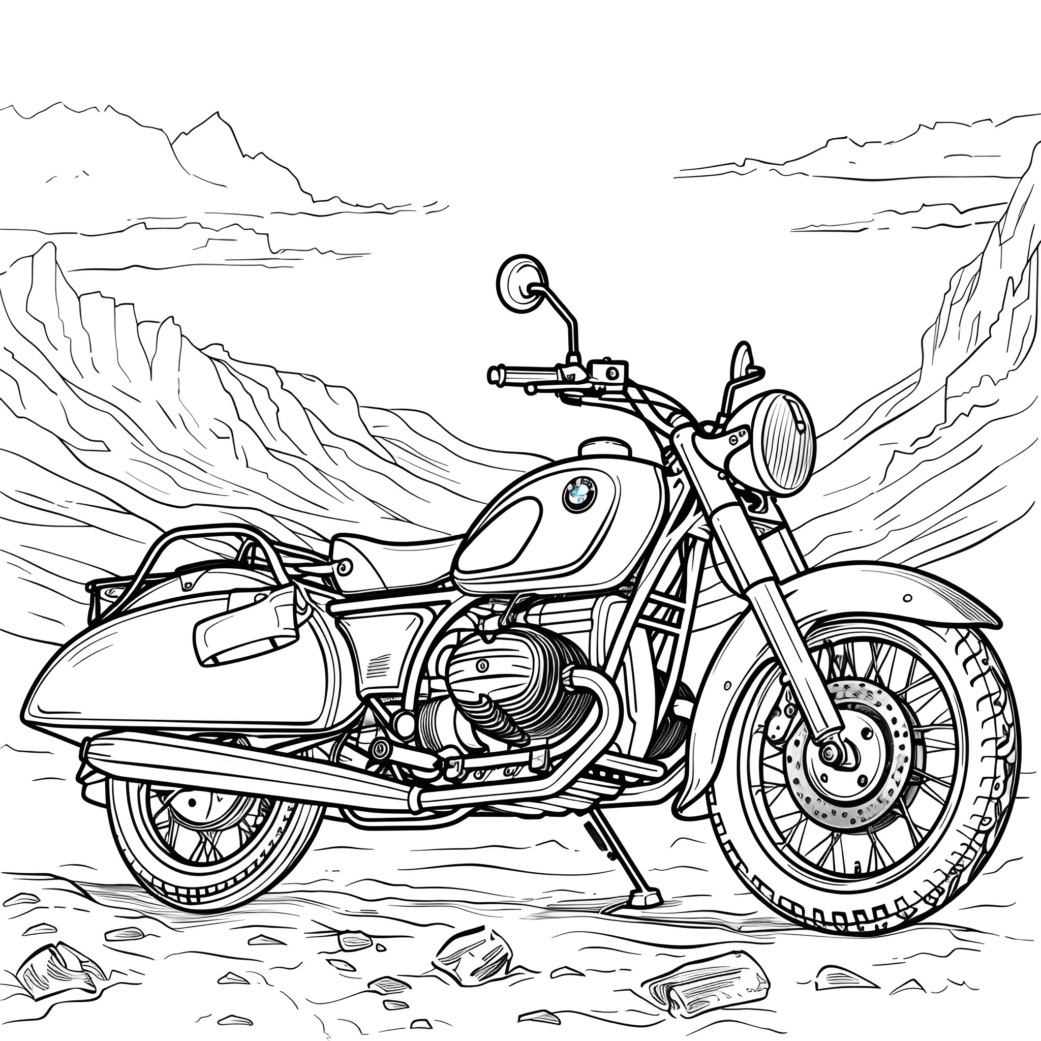 103 Best Motorcycle Coloring Pages (Free Printable PDFs)