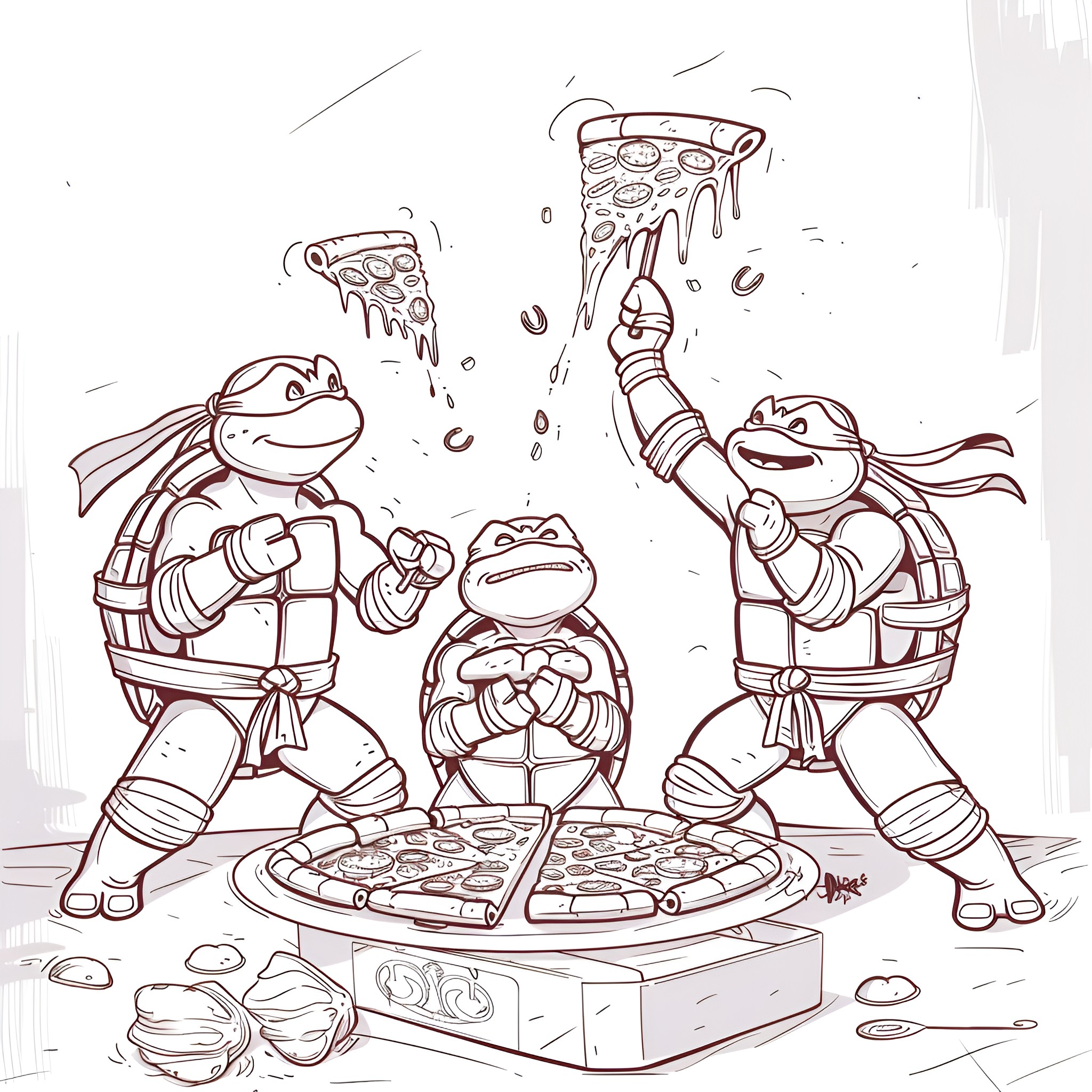 Best Ninja Turtles Coloring Pages (Free Printable PDF)