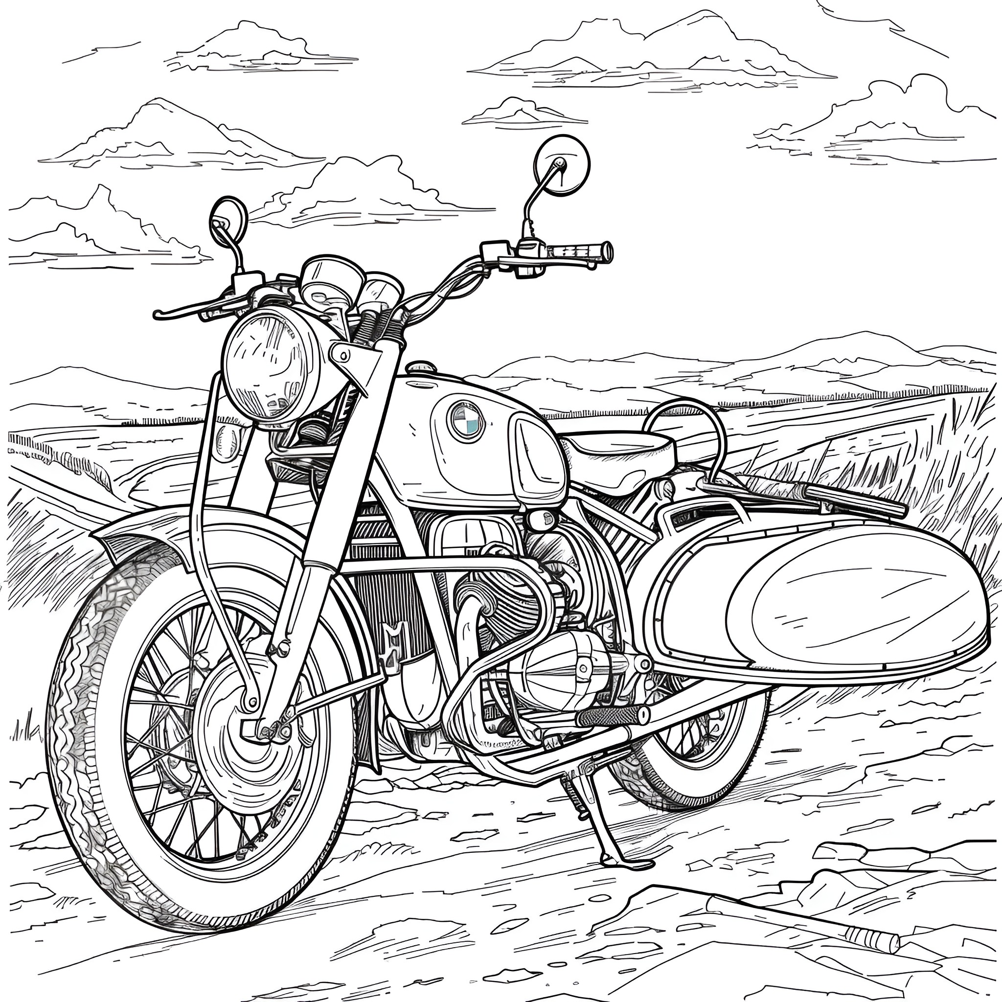 103 Best Motorcycle Coloring Pages (Free Printable PDFs)