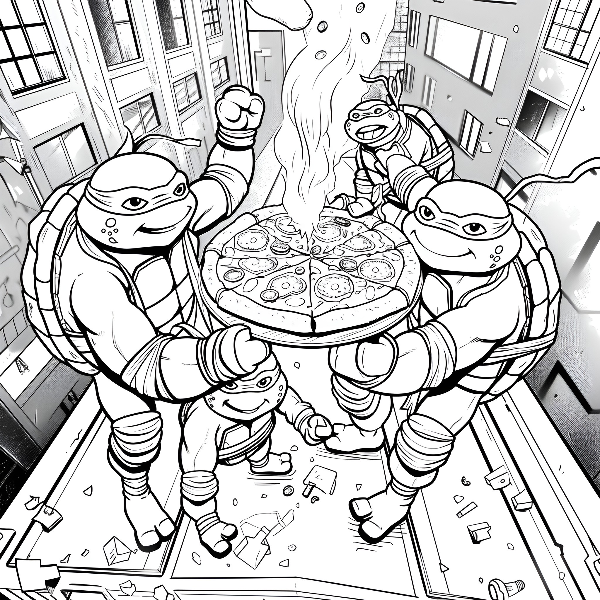 Best Ninja Turtles Coloring Pages (Free Printable PDF)