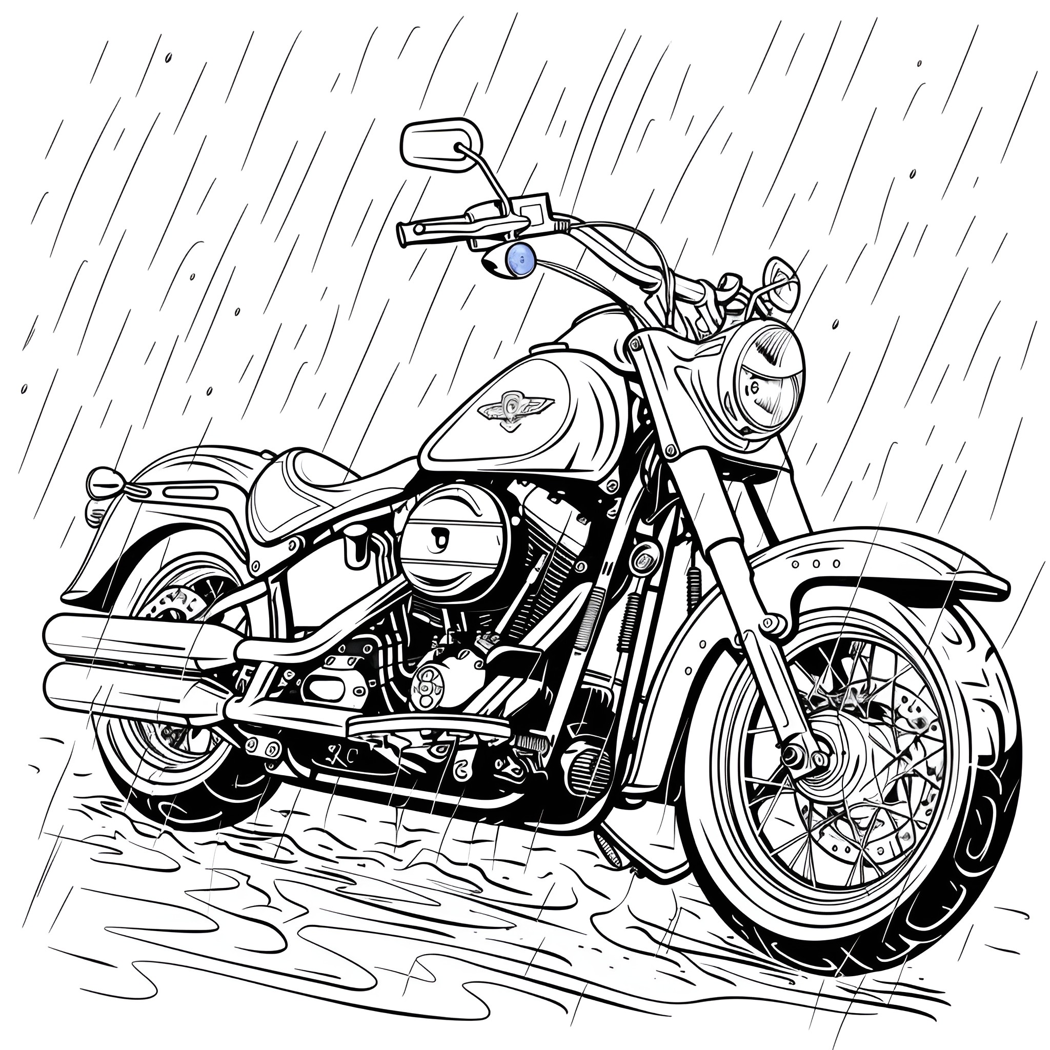 103 Best Motorcycle Coloring Pages (Free Printable PDFs)