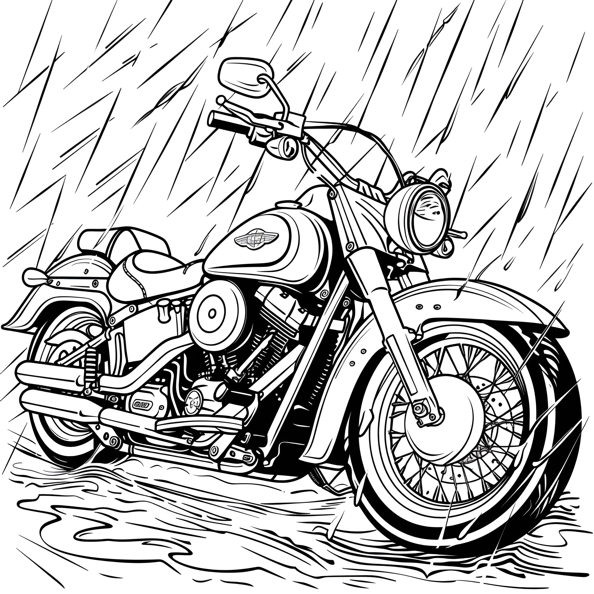 103 Best Motorcycle Coloring Pages (Free Printable PDFs)