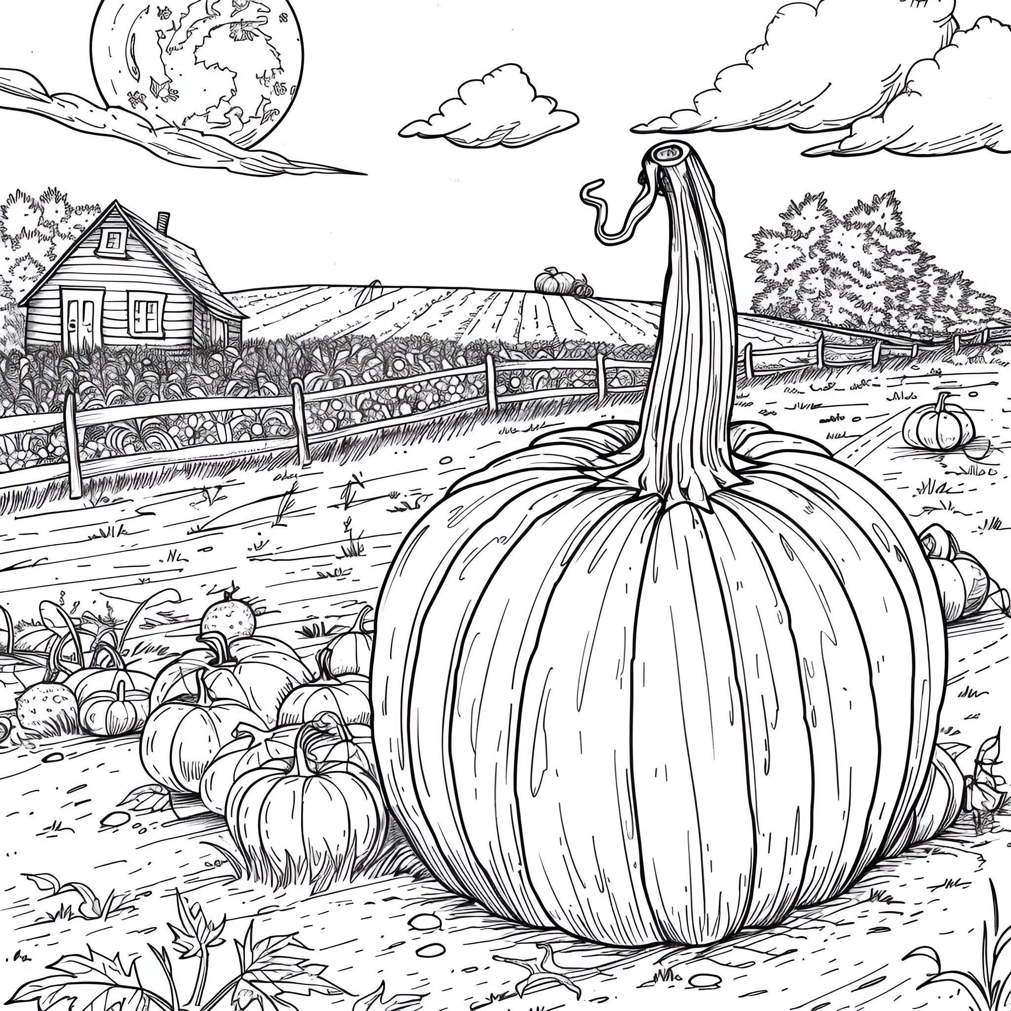 93 Best Pumpkin Coloring Pages (Free Printable PDFs)